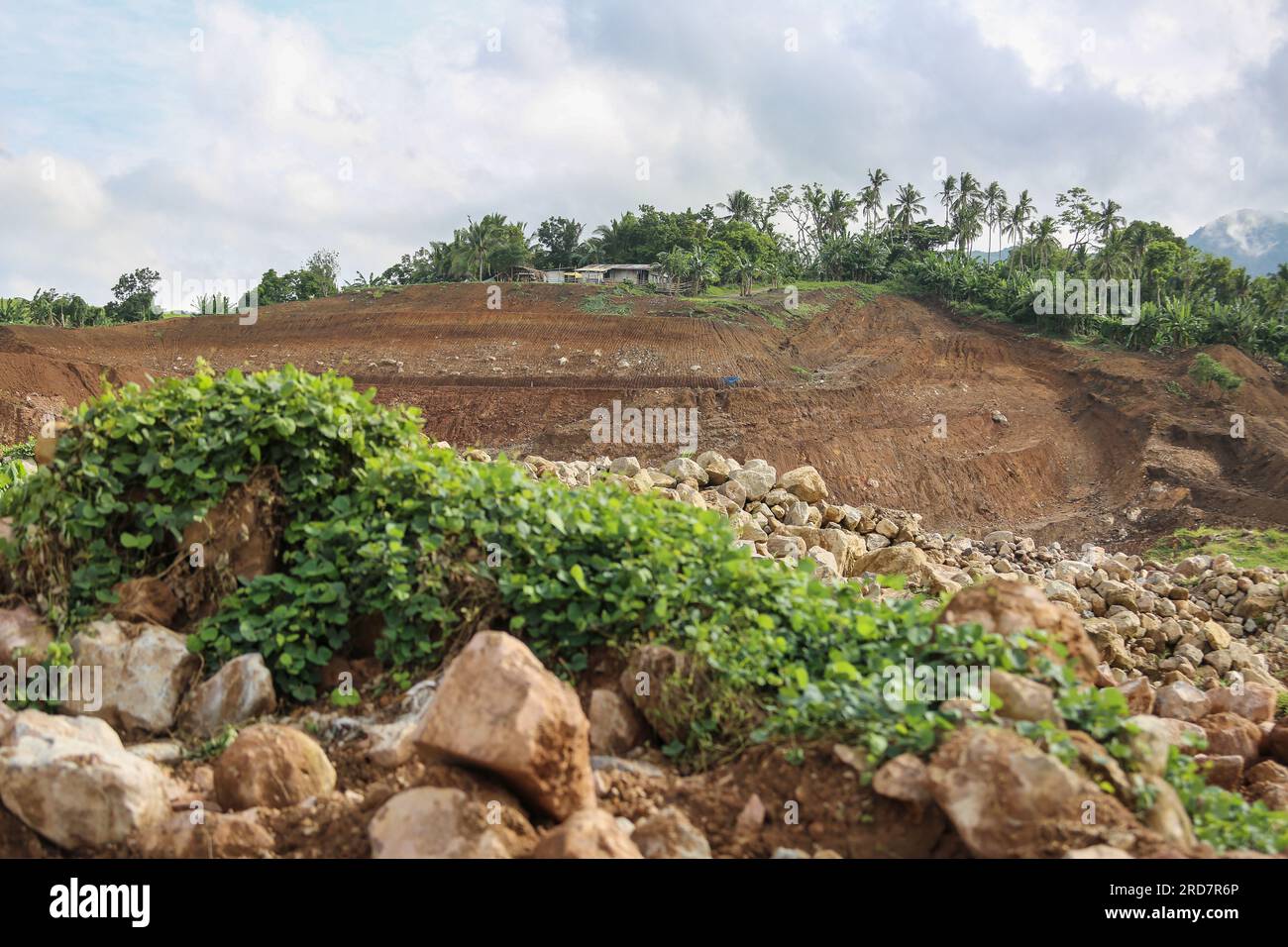Malepunyo Mountains Range, Philippines. July 19, 2023 : Isolated house ...