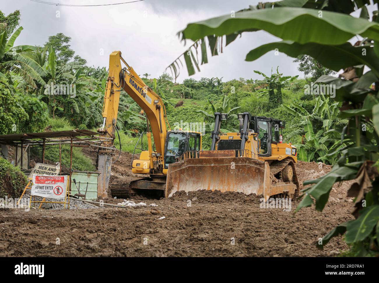 Malepunyo Mountains Range, Philippines. July 19, 2023 : Quarry in the ...