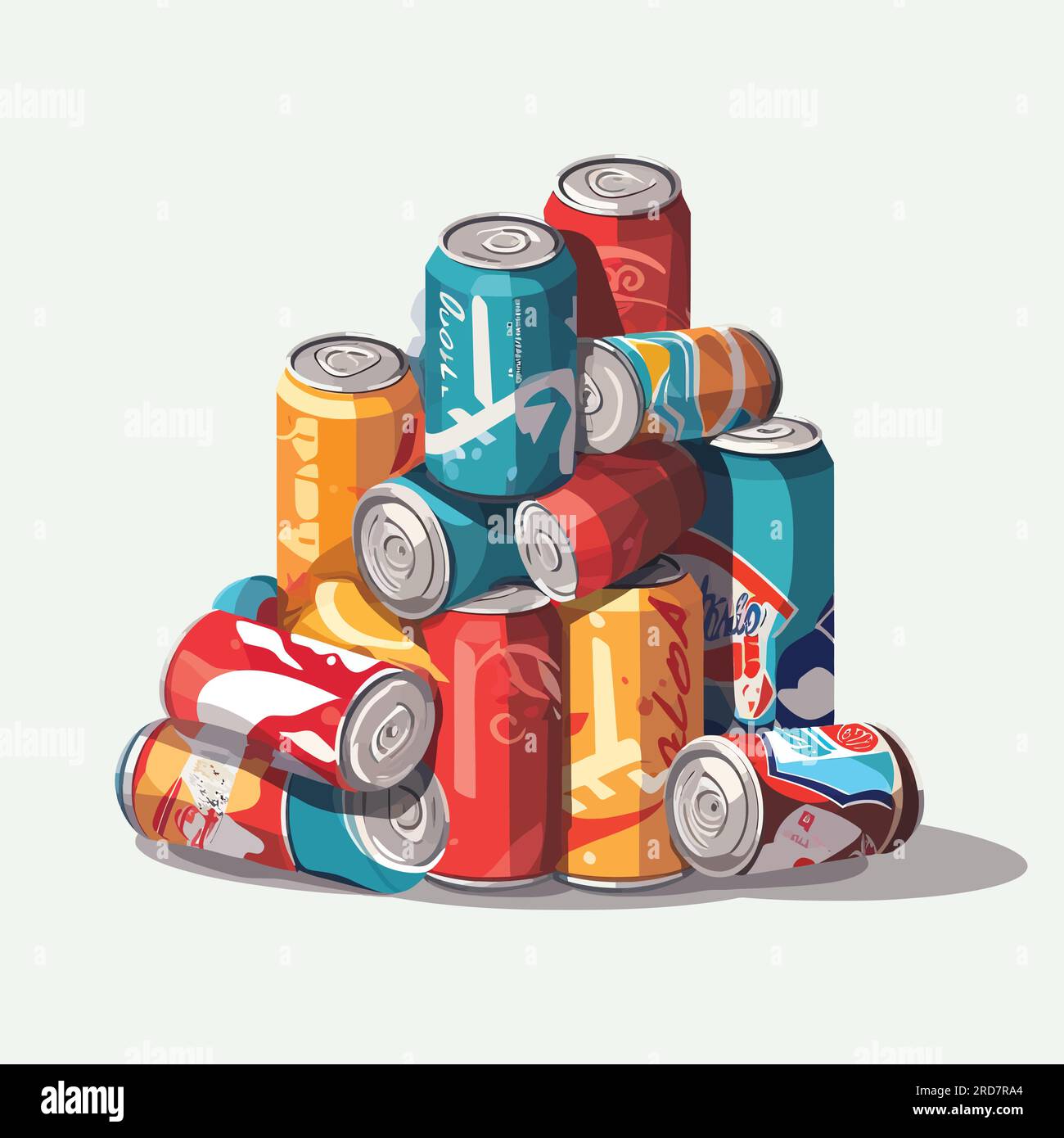 Tin can recycle environment Stock Vector Images - Alamy