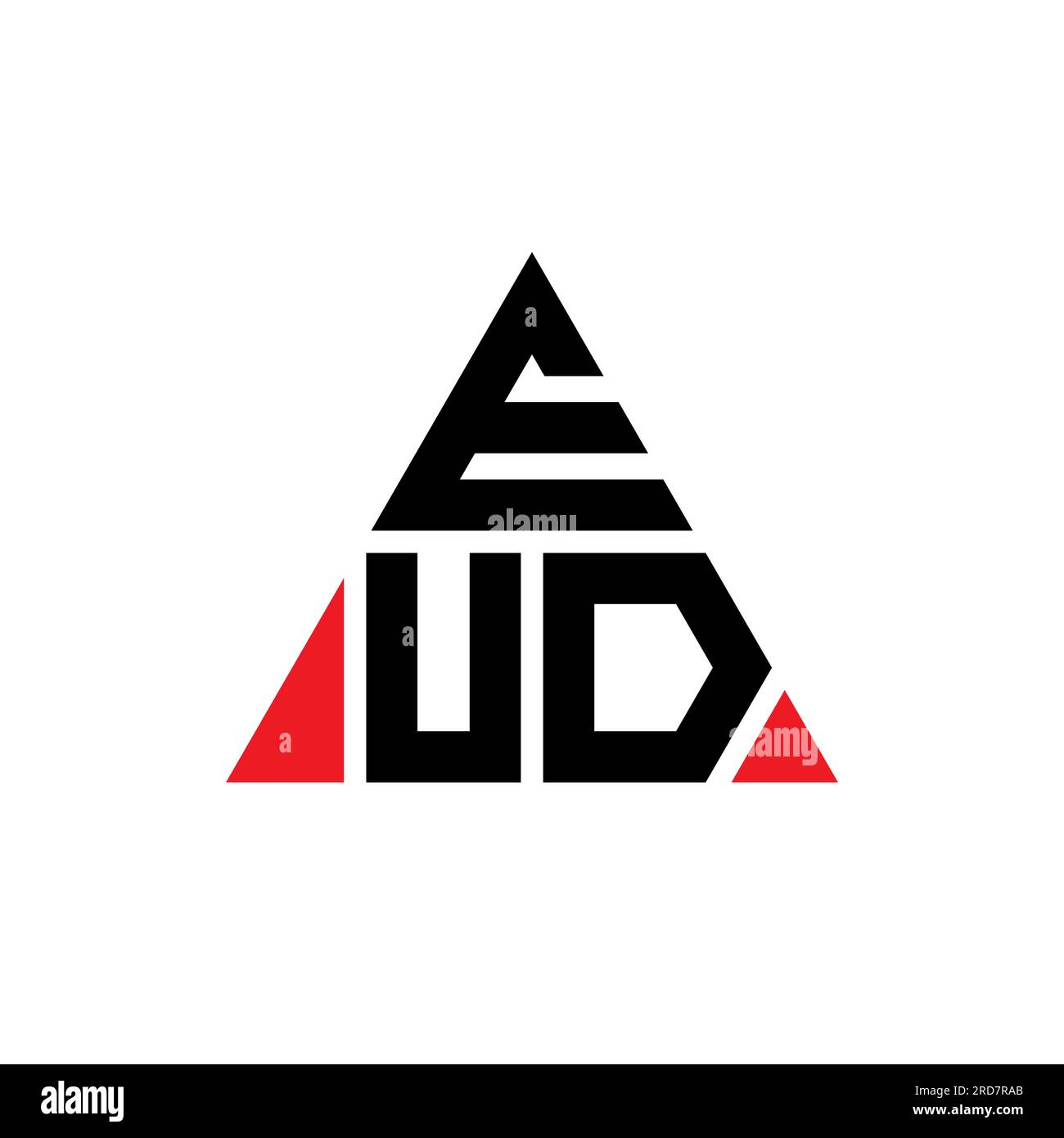 EUD triangle letter logo design with triangle shape. EUD triangle logo ...