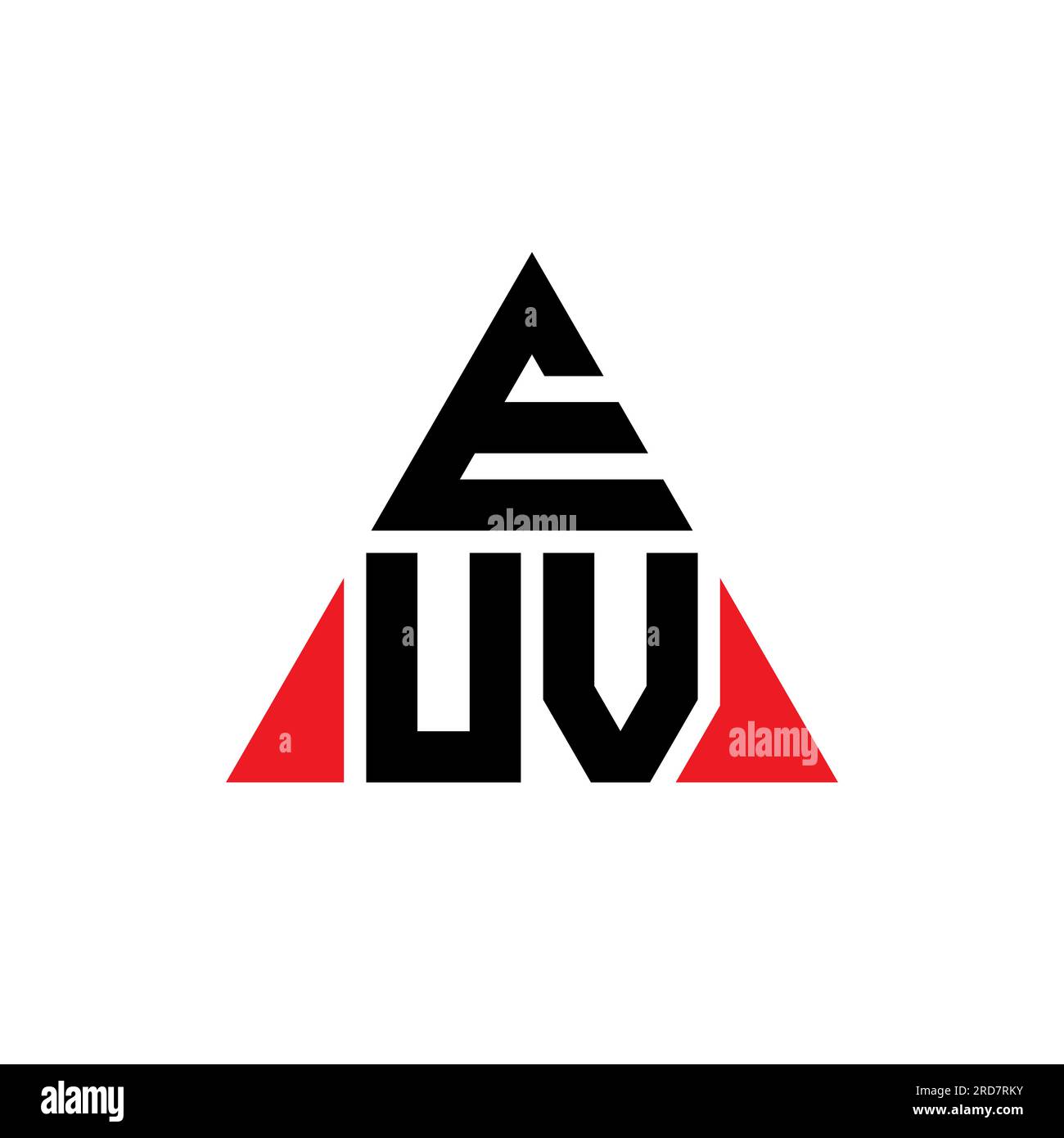 EUV triangle letter logo design with triangle shape. EUV triangle logo ...