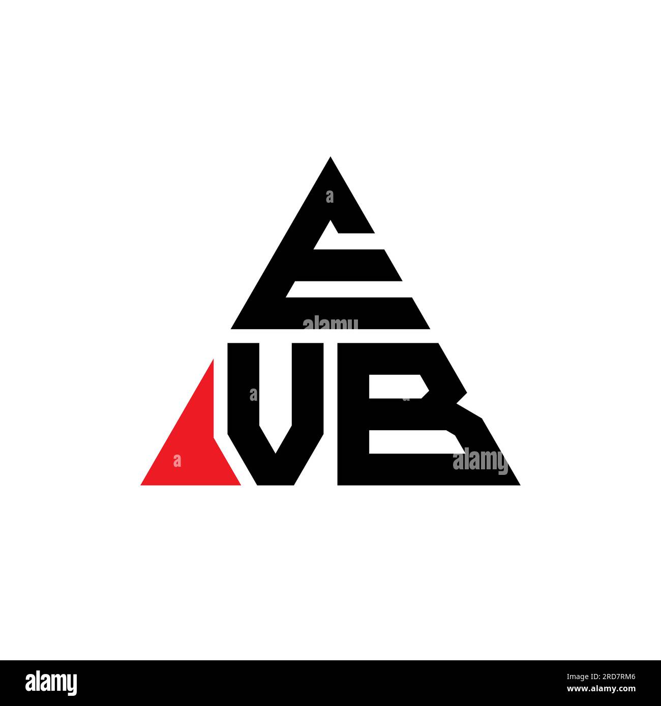 EVB triangle letter logo design with triangle shape. EVB triangle logo ...