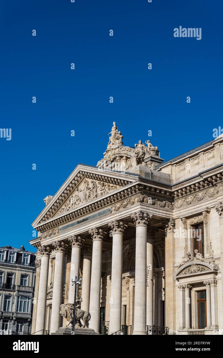 The old Stock Exchange building, Brussels, Belgium Stock Photo - Alamy