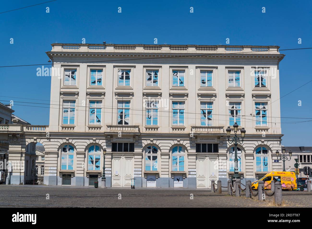 Hôtel du Lotto, home of the Magritte Museum, Brussels, Belgium Stock ...