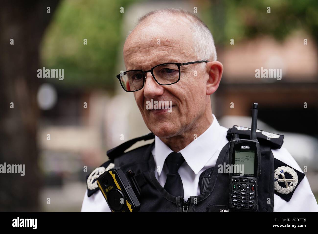 Metropolitan Police Commissioner Sir Mark Rowley in Hackney, east ...