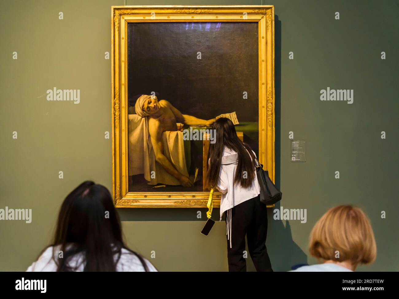 Jacques-Louis David painting The Death of Marat, Old Masters Museum, Royal Museums of Fine Arts ...