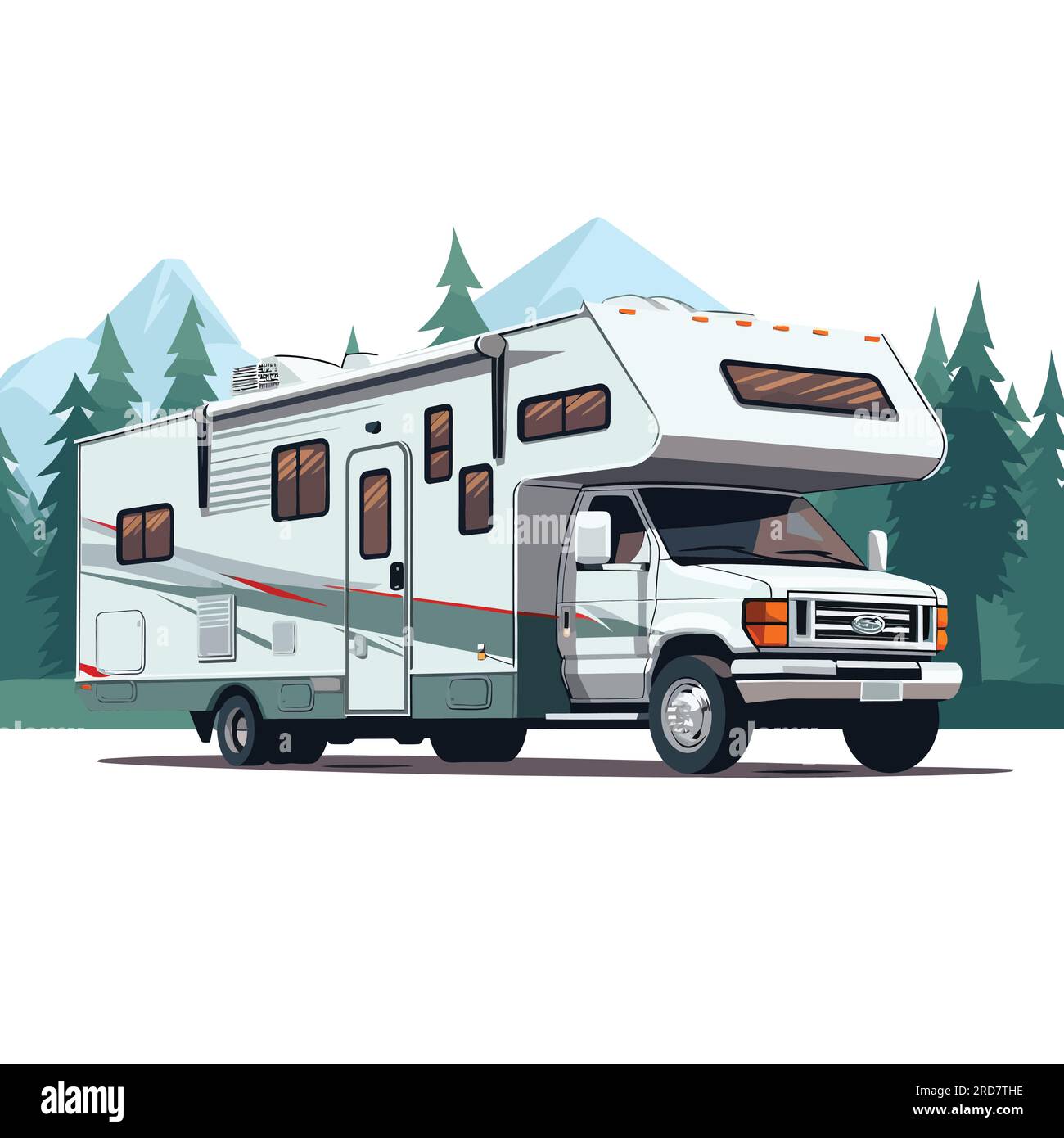 Motor home rv recreational vehicle Stock Vector Images - Alamy