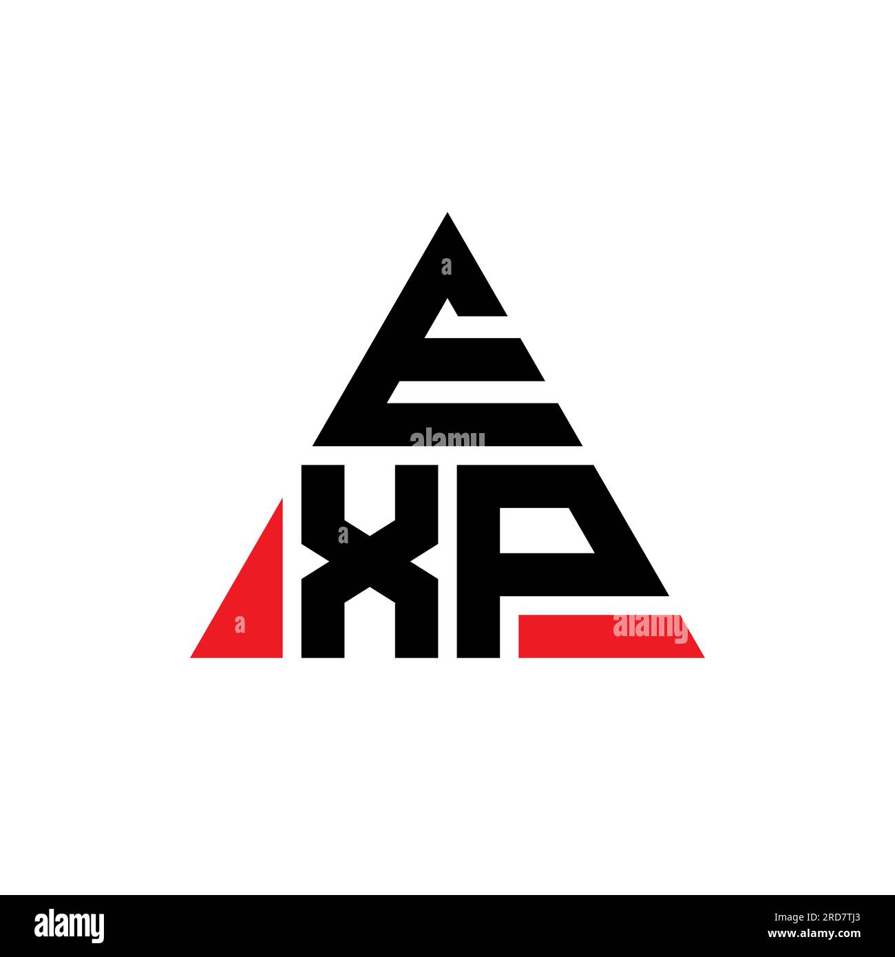 EXP triangle letter logo design with triangle shape. EXP triangle logo ...