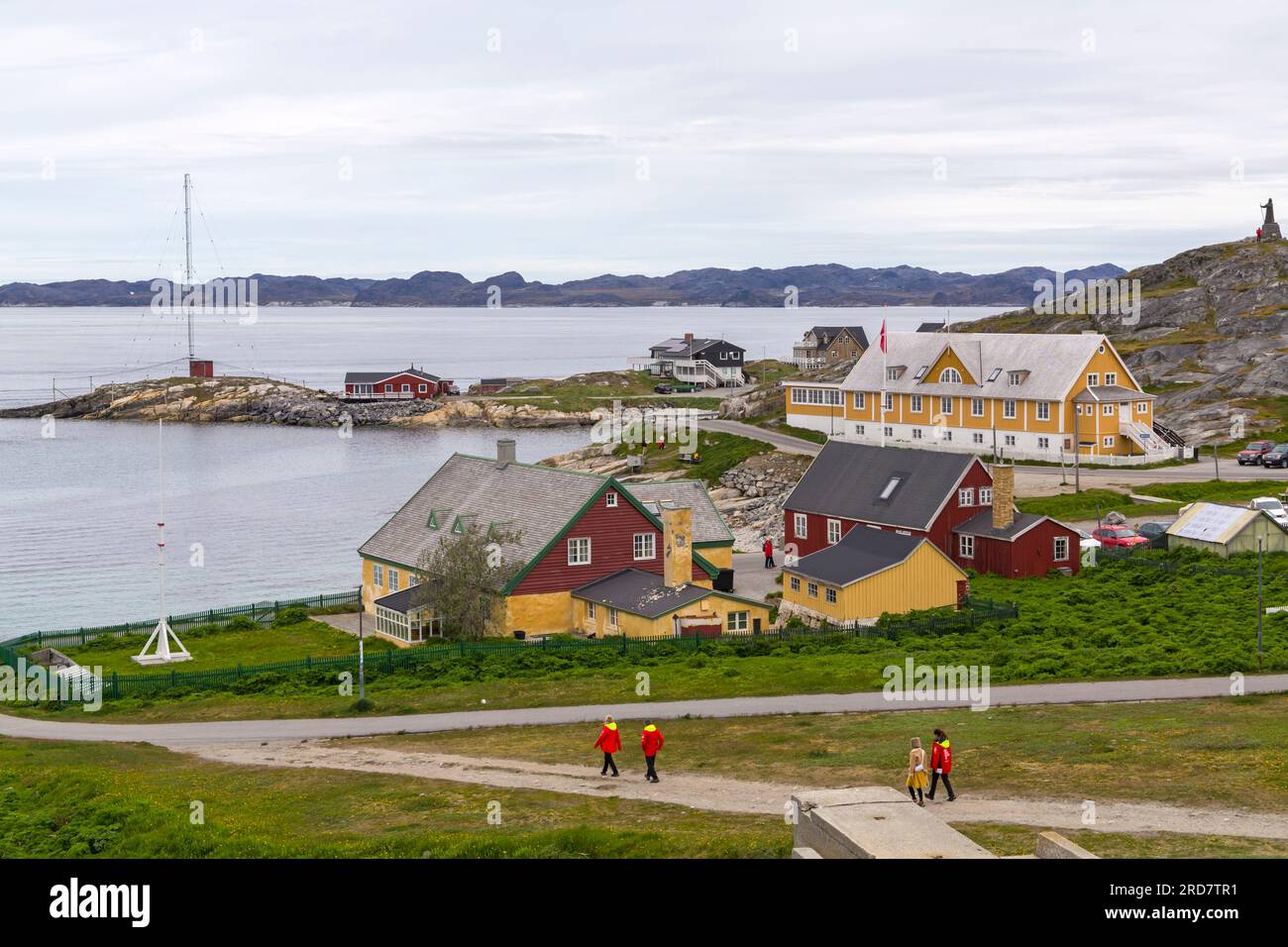 Houses at Nuuk, Greenland in July Stock Photo - Alamy