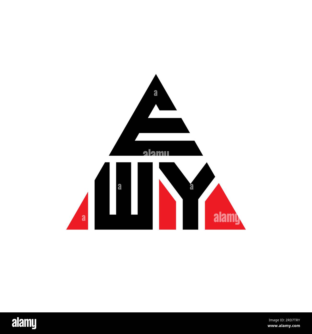 EWY triangle letter logo design with triangle shape. EWY triangle logo ...