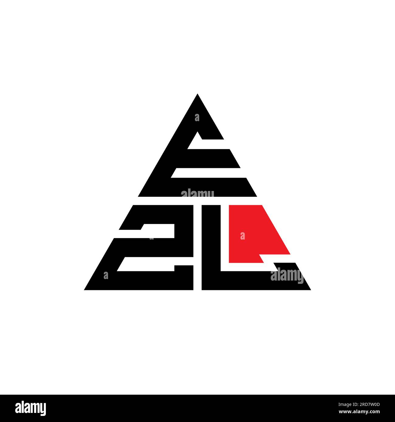 EZL triangle letter logo design with triangle shape. EZL triangle logo ...