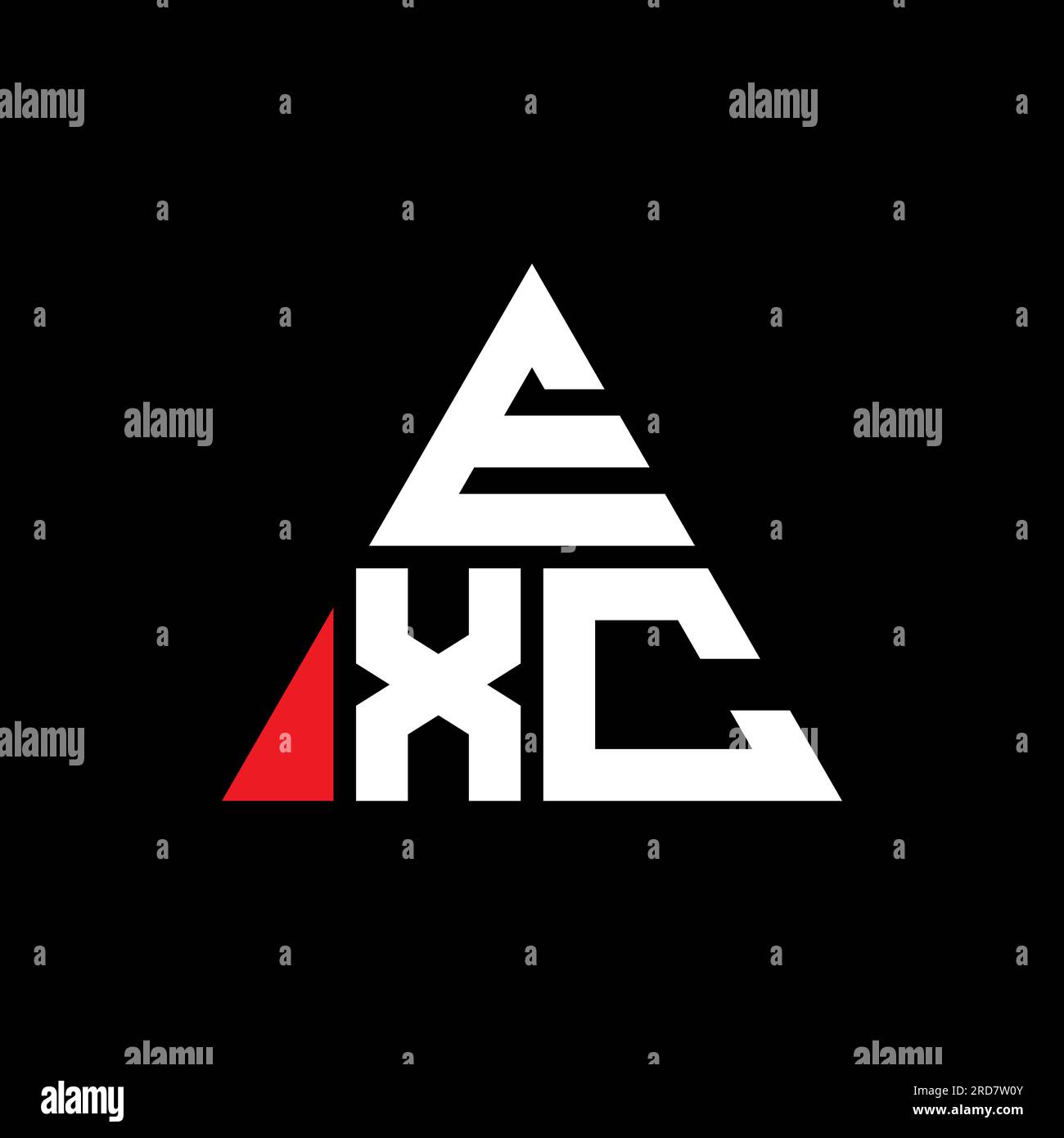 Exc logo design Stock Vector Images - Alamy
