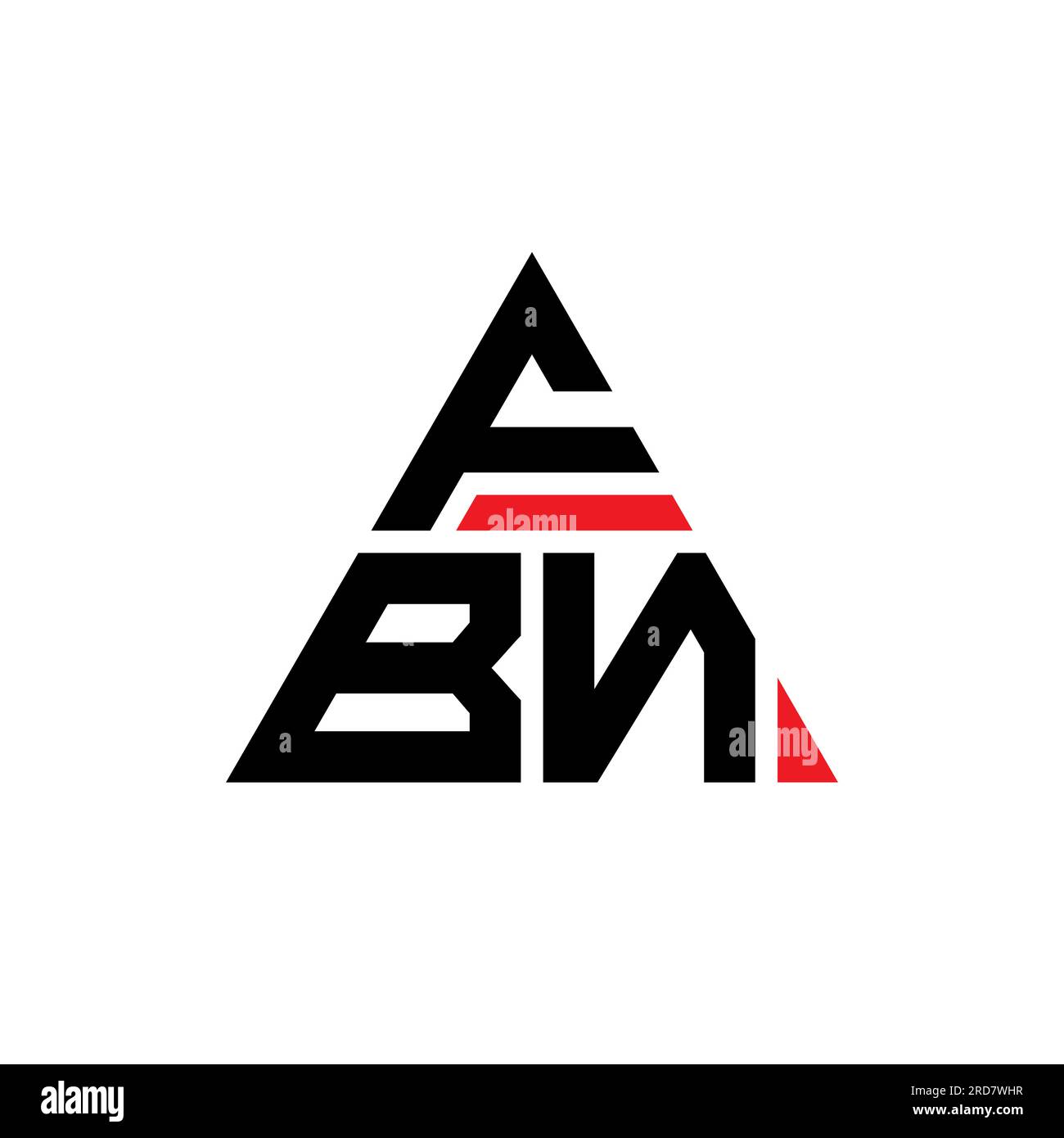 FBN triangle letter logo design with triangle shape. FBN triangle logo ...