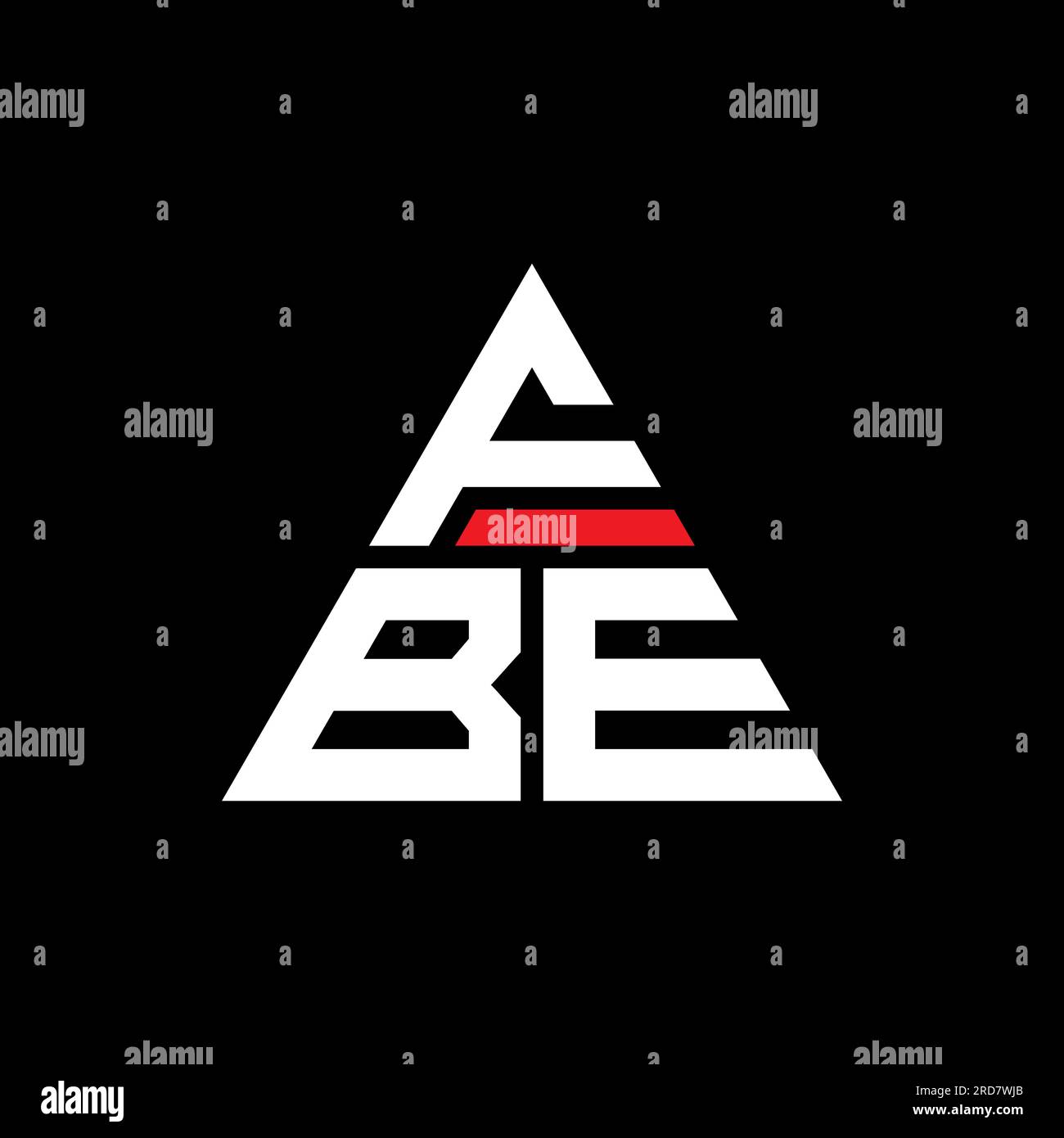 FBE triangle letter logo design with triangle shape. FBE triangle logo ...