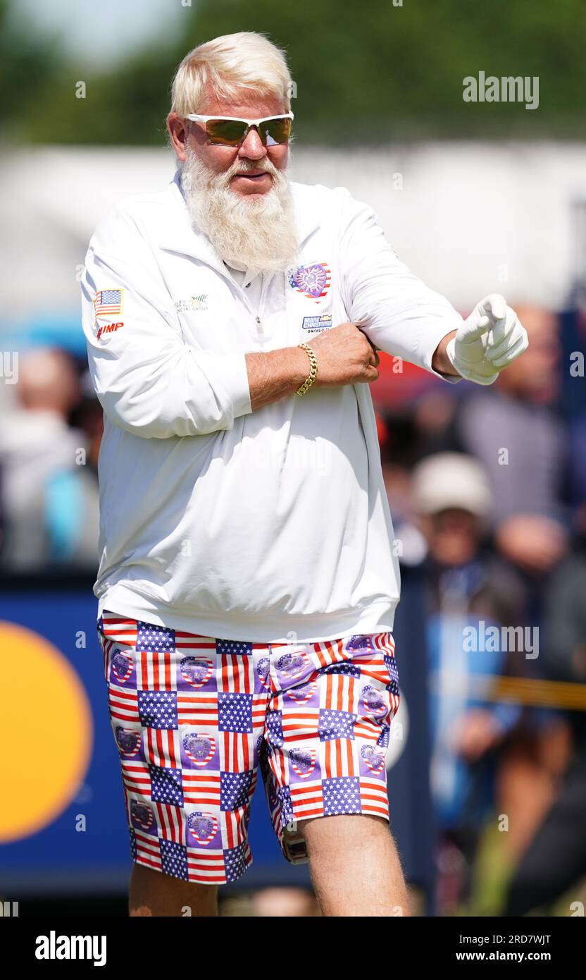 USA's John Daly during a practice round ahead of The Open at Royal ...