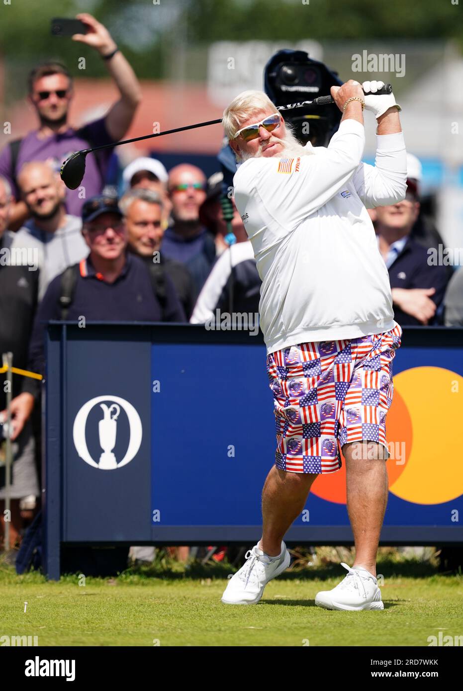 USA's John Daly during a practice round ahead of The Open at Royal ...