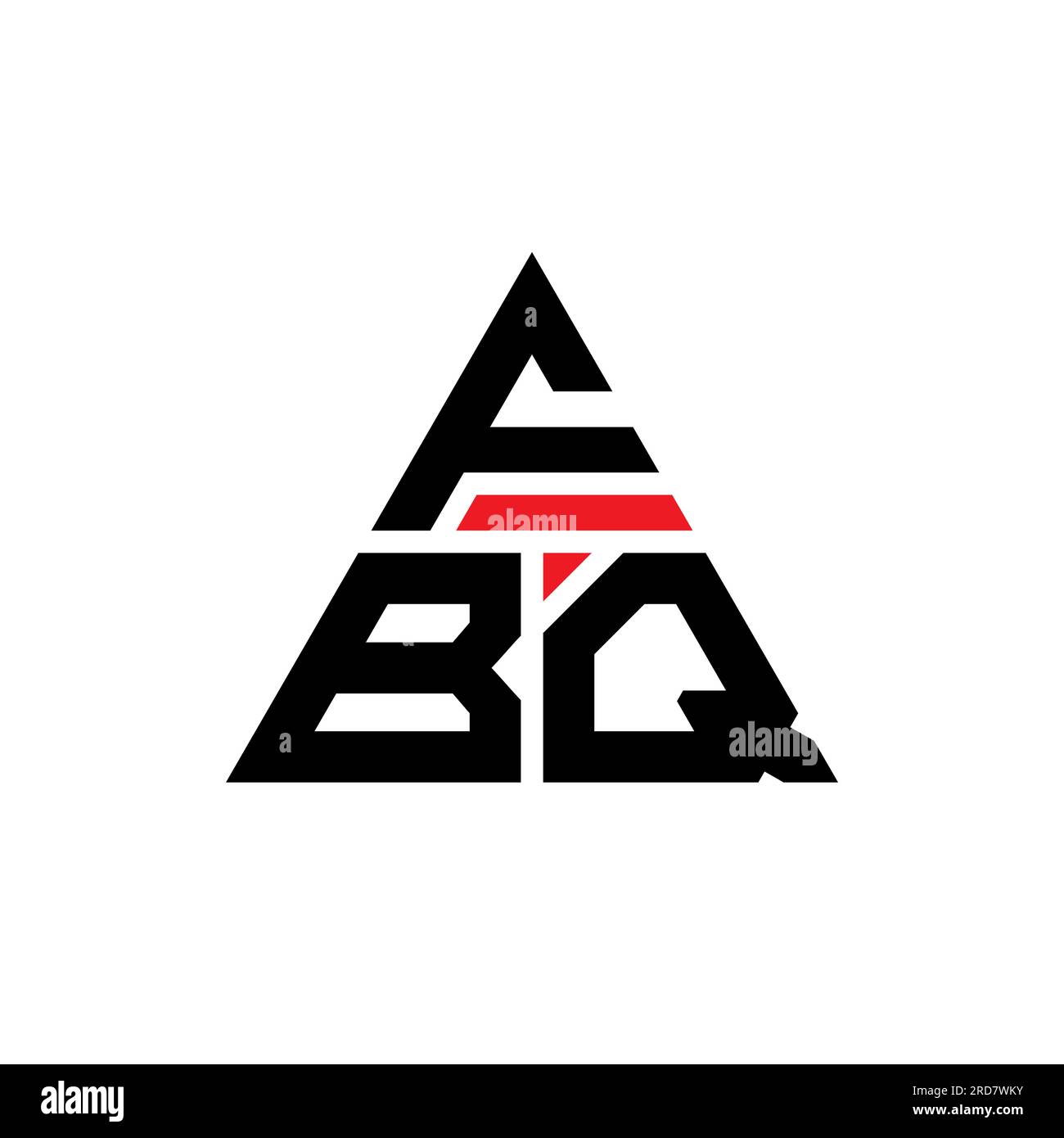 FBQ triangle letter logo design with triangle shape. FBQ triangle logo ...