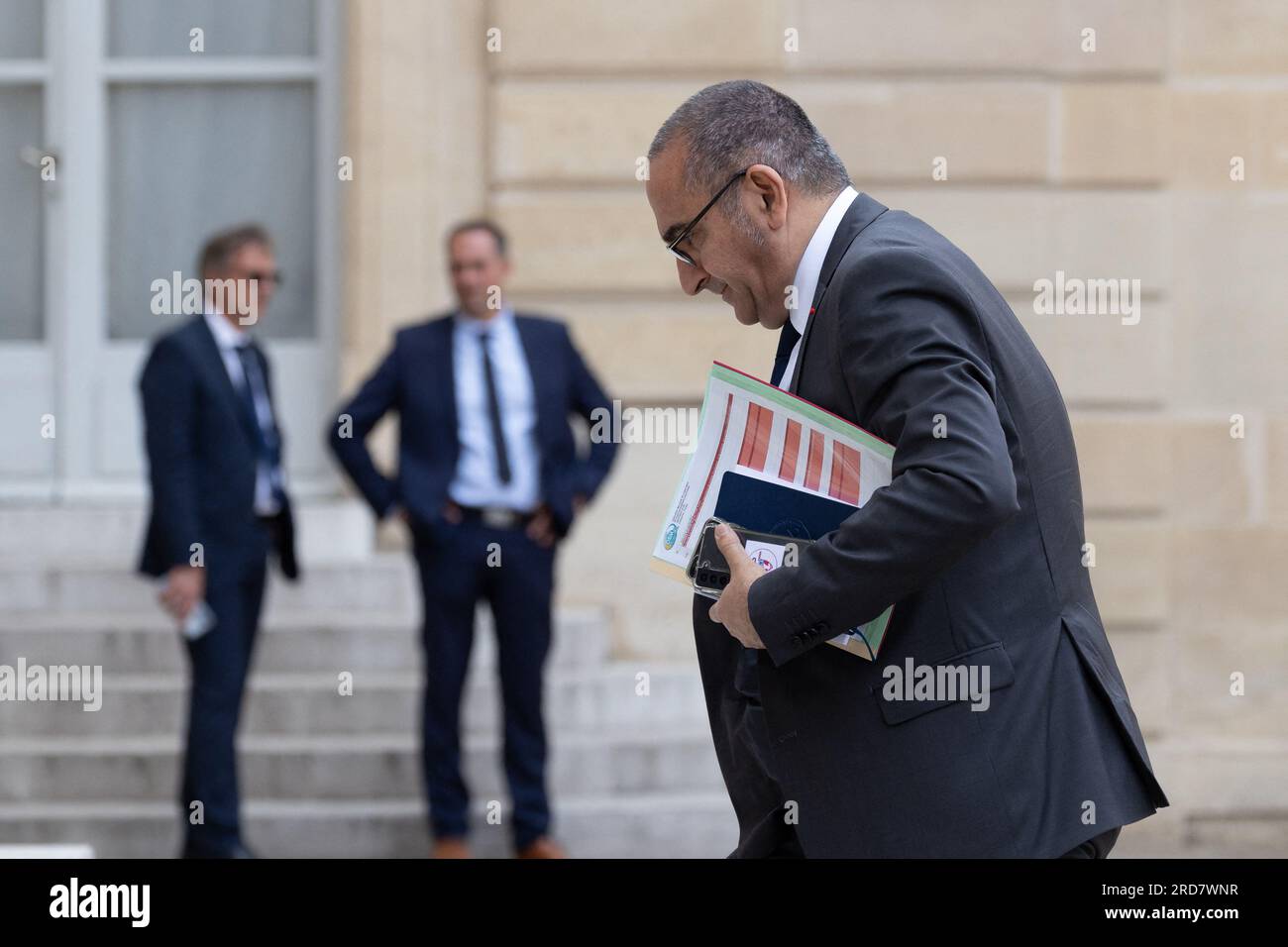 Paris, France. 19th July, 2023. Paris Police Prefect Laurent Nunez ...