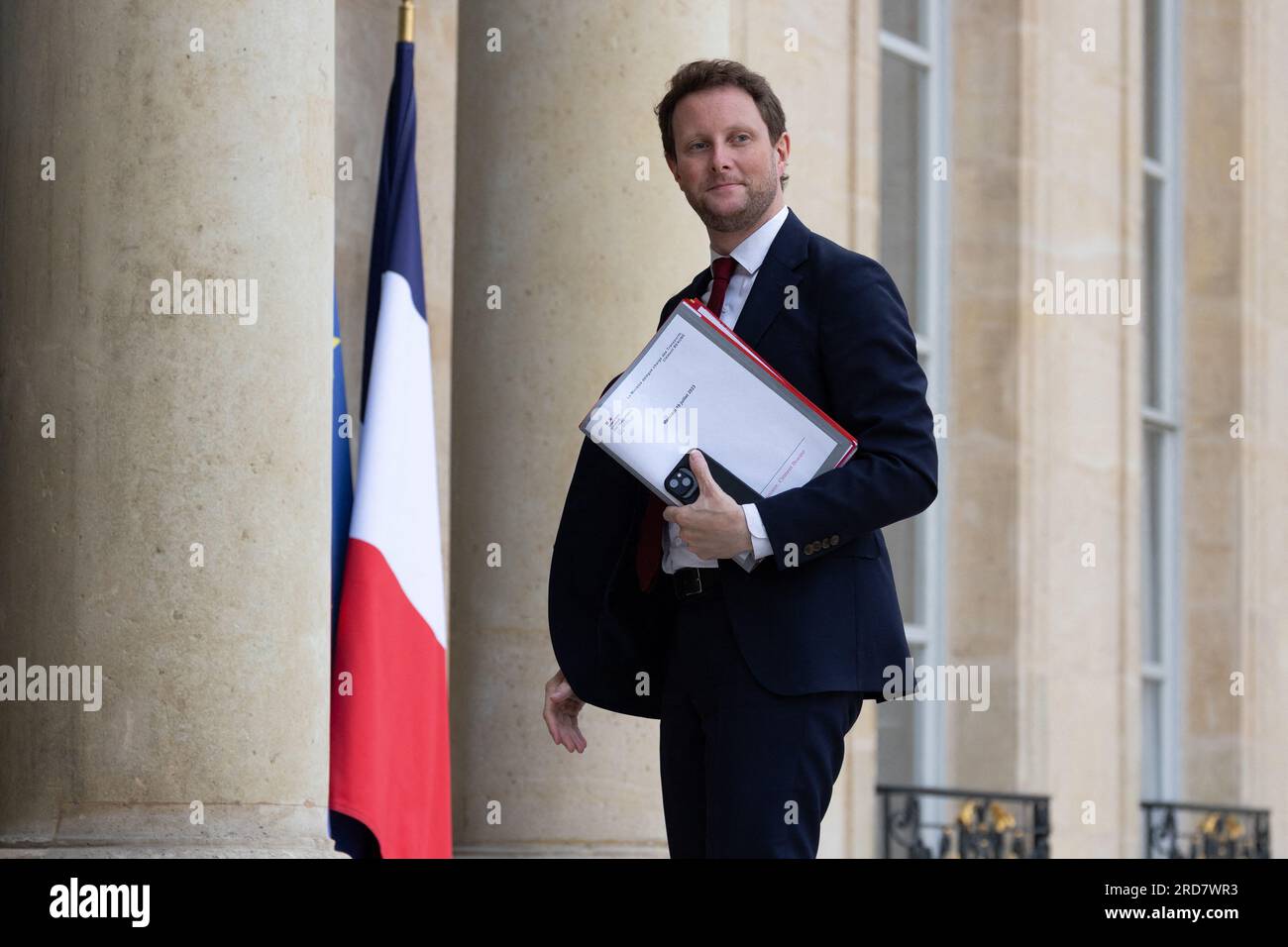 Paris, France. 19th July, 2023. French Minister Delegate for Transport ...
