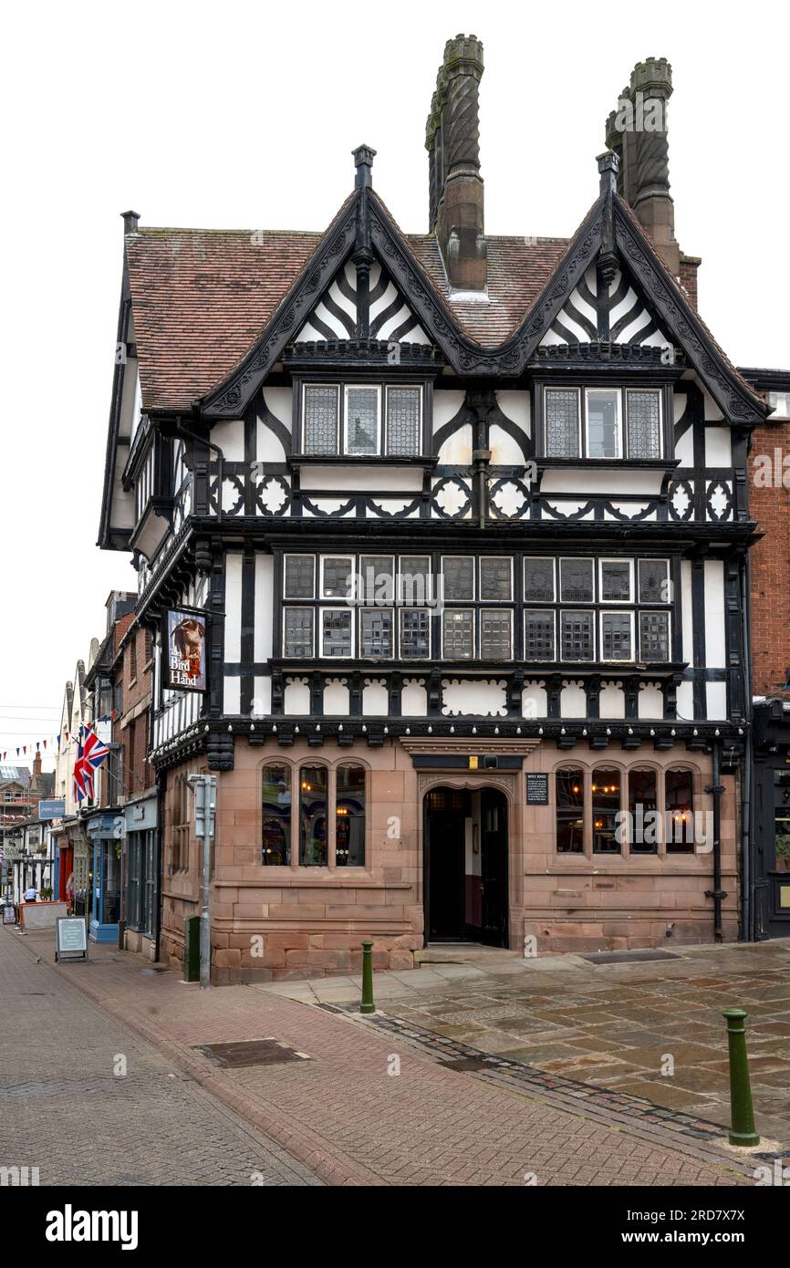 The Bird in the Hand a Marstons public house, Market Place, Leek, Stoke ...