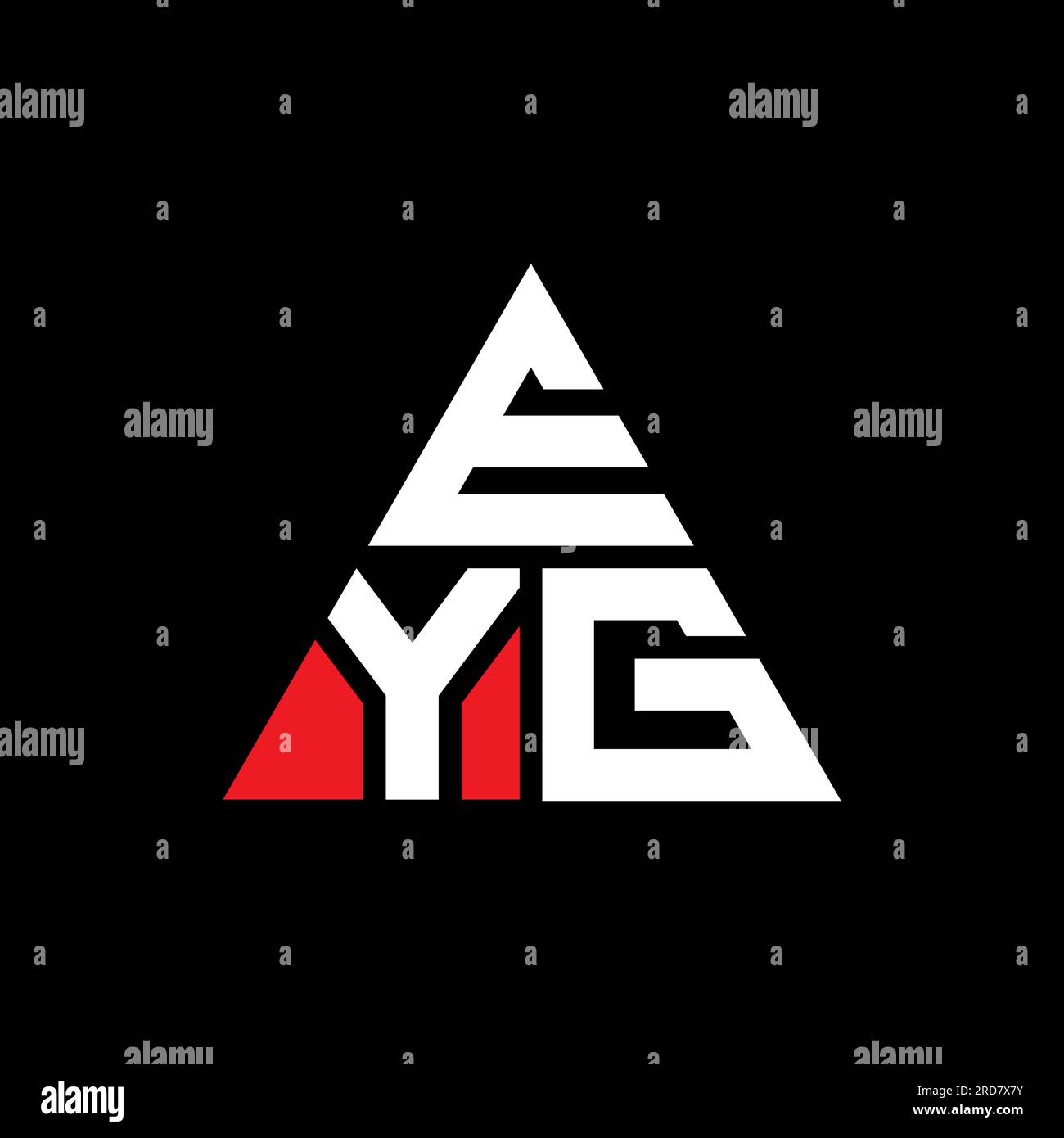 EYG triangle letter logo design with triangle shape. EYG triangle logo ...