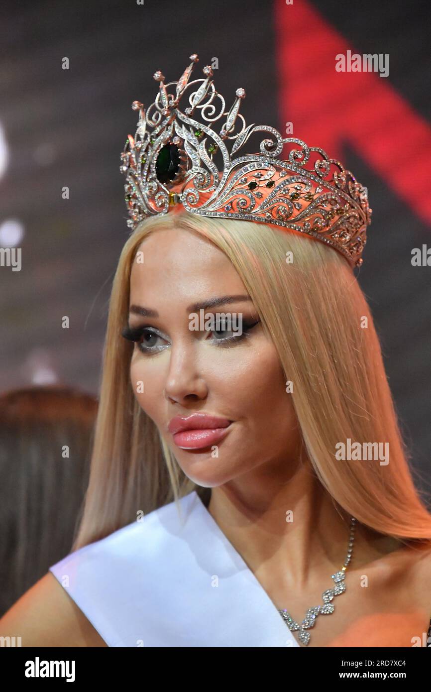Moscow. The winner of the beauty contest `Miss Moscow - 2023` Angelina ...
