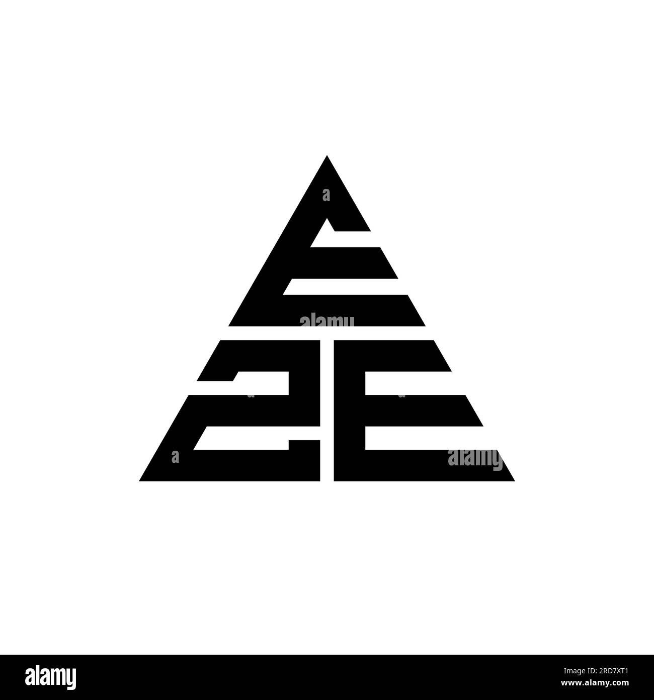 EZE triangle letter logo design with triangle shape. EZE triangle logo ...