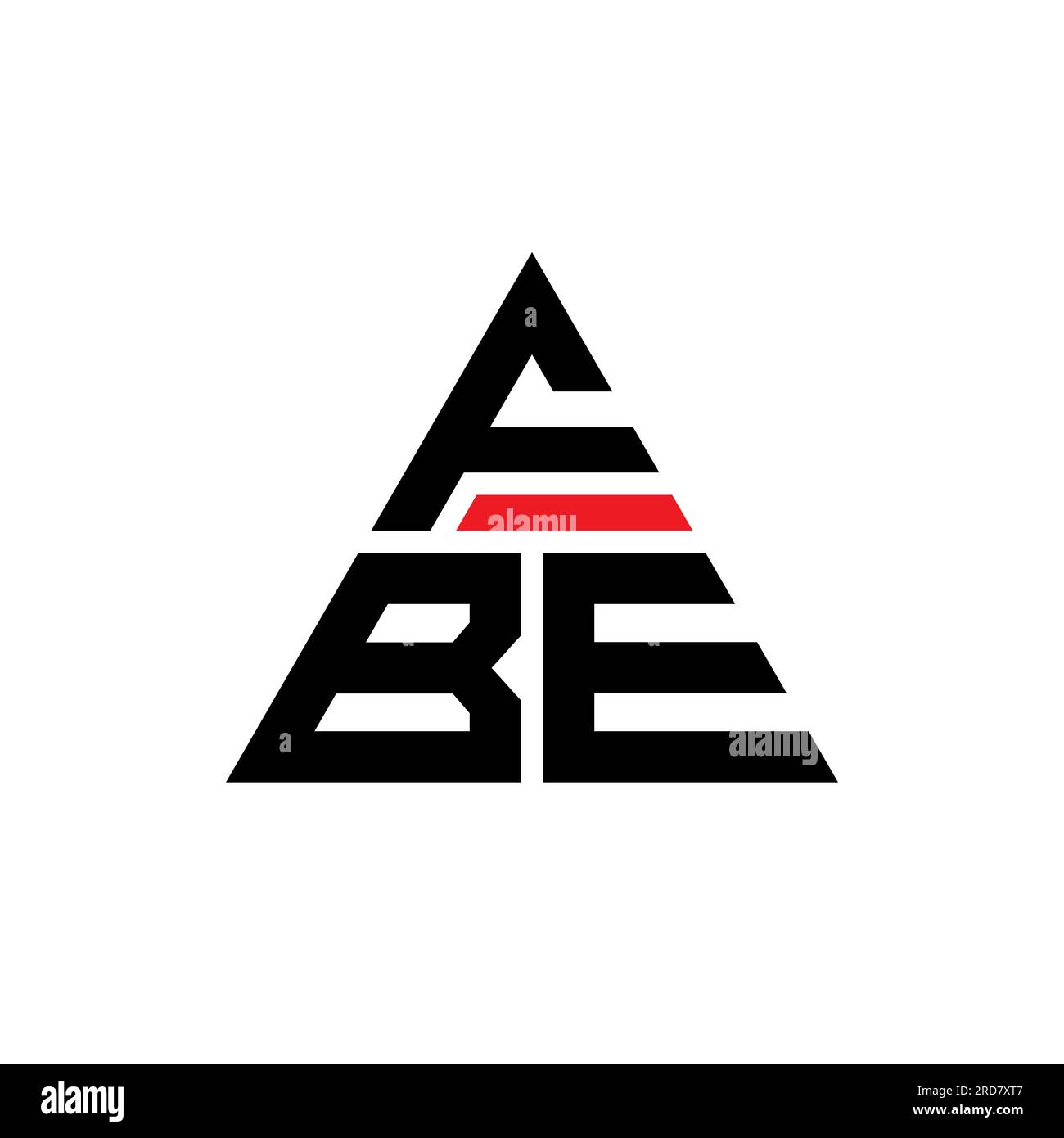 FBE triangle letter logo design with triangle shape. FBE triangle logo ...