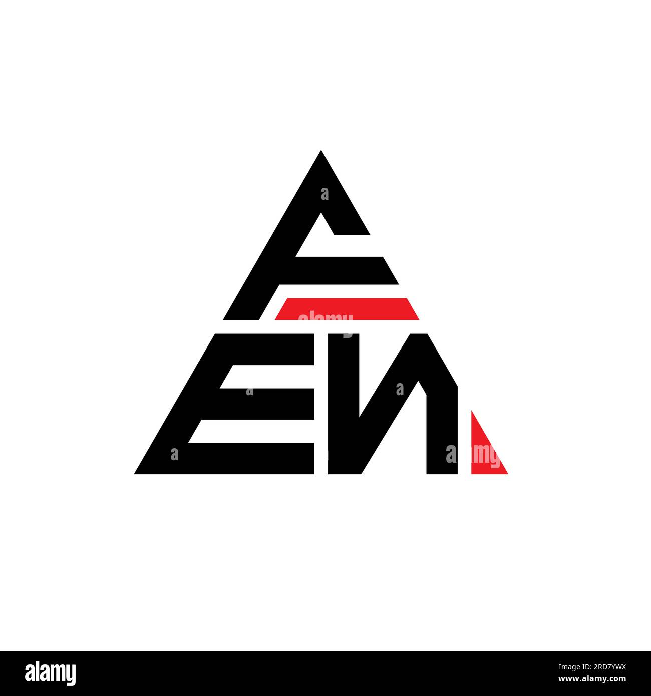 FEN triangle letter logo design with triangle shape. FEN triangle logo ...