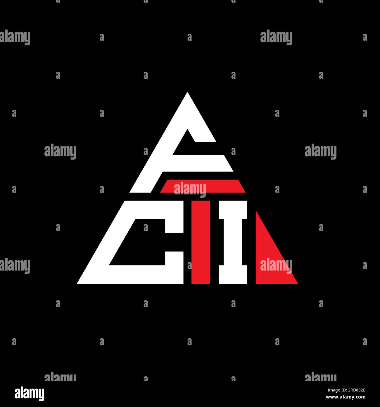 FCI triangle letter logo design with triangle shape. FCI triangle logo ...