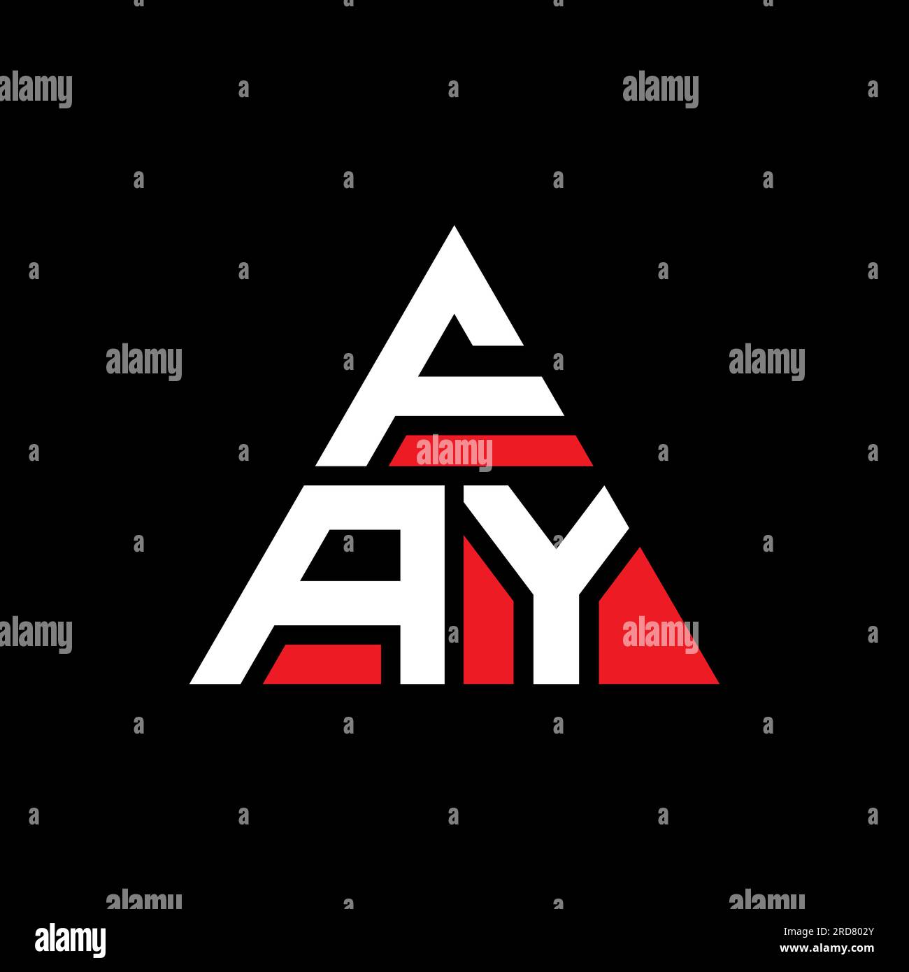 FAY triangle letter logo design with triangle shape. FAY triangle logo ...