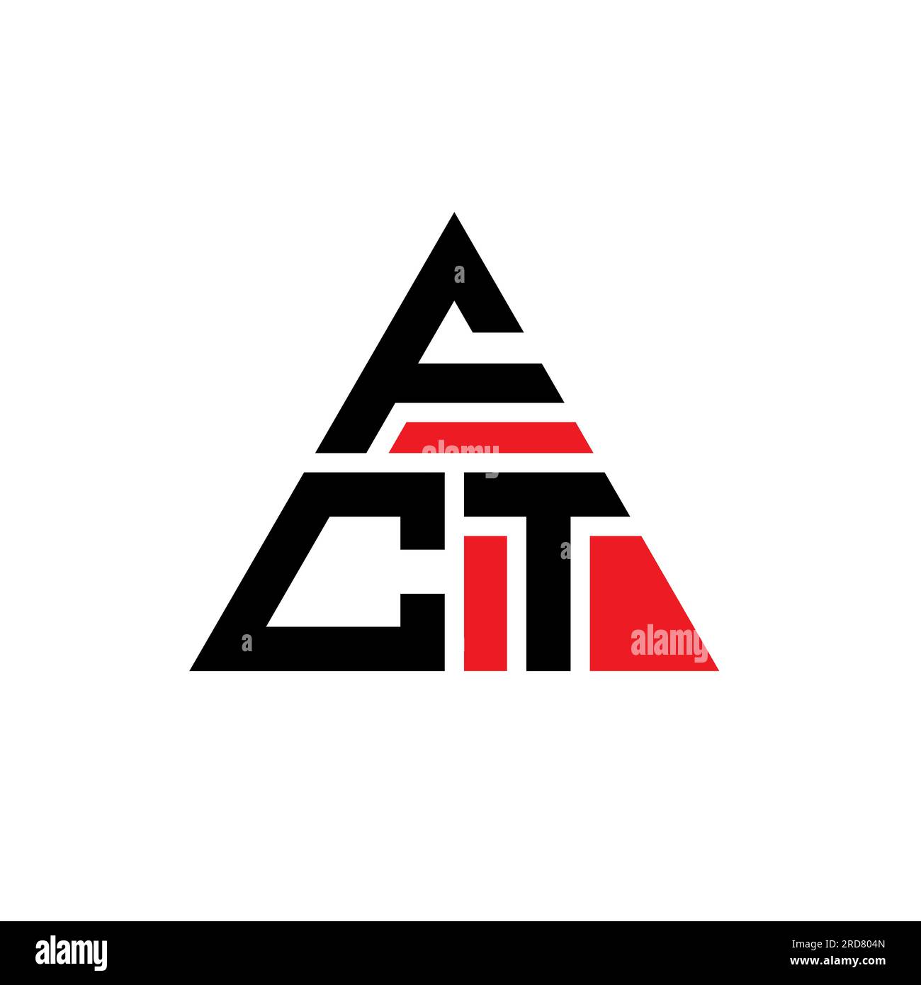 FCT triangle letter logo design with triangle shape. FCT triangle logo ...