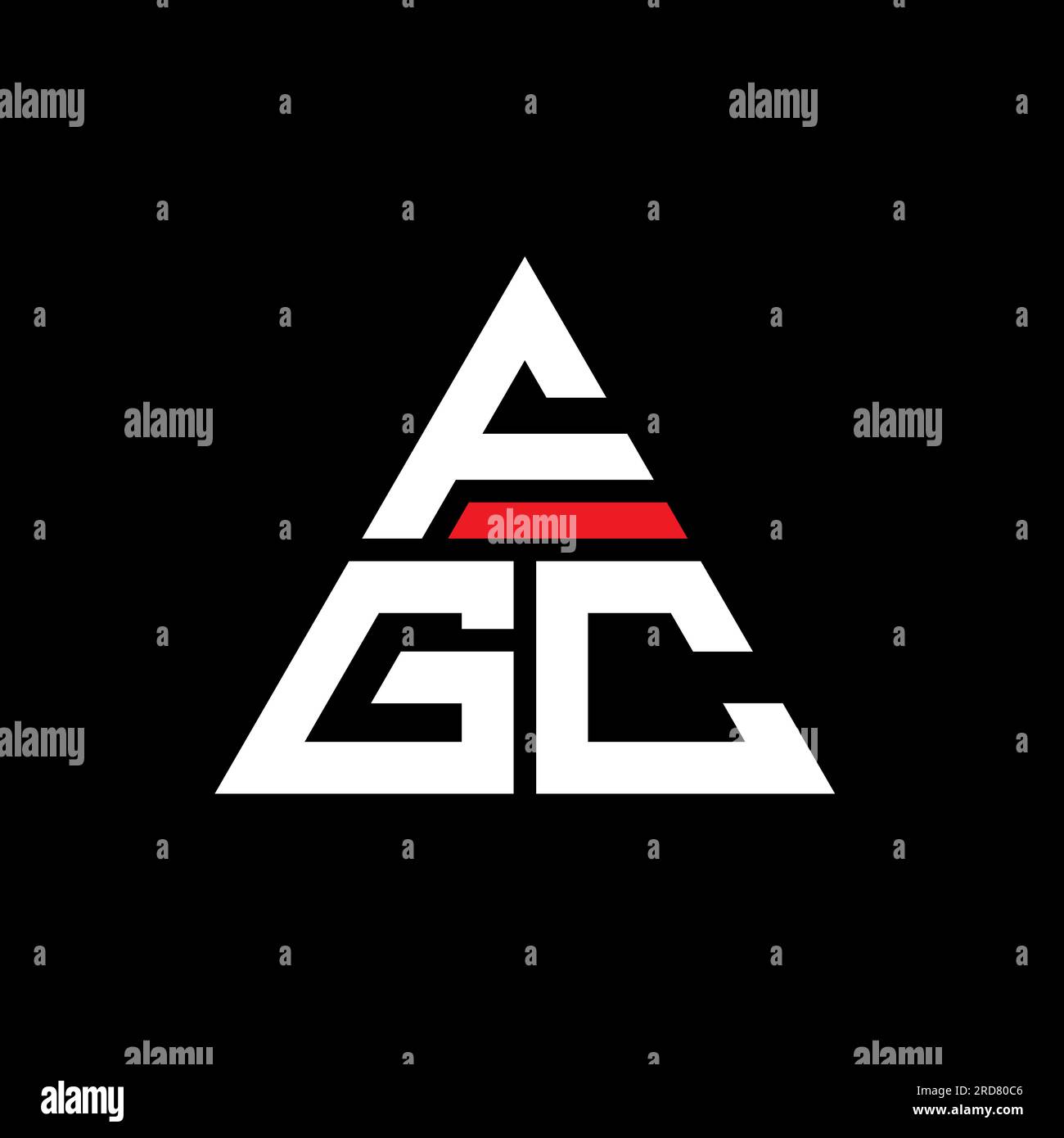 FGC triangle letter logo design with triangle shape. FGC triangle logo ...