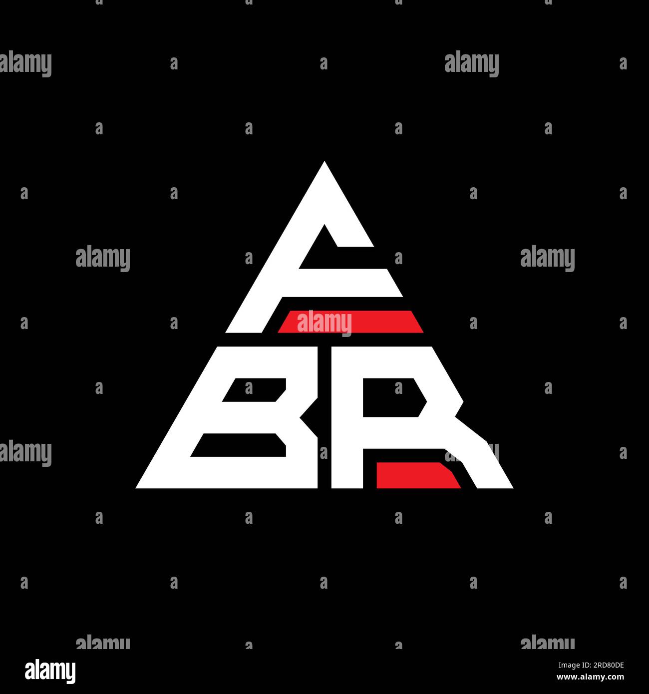 FBR triangle letter logo design with triangle shape. FBR triangle logo ...