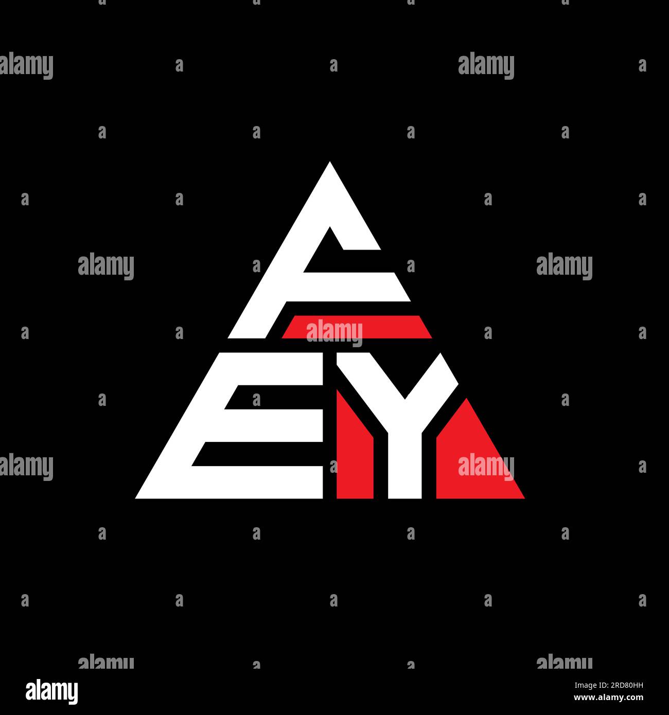 FEY triangle letter logo design with triangle shape. FEY triangle logo ...
