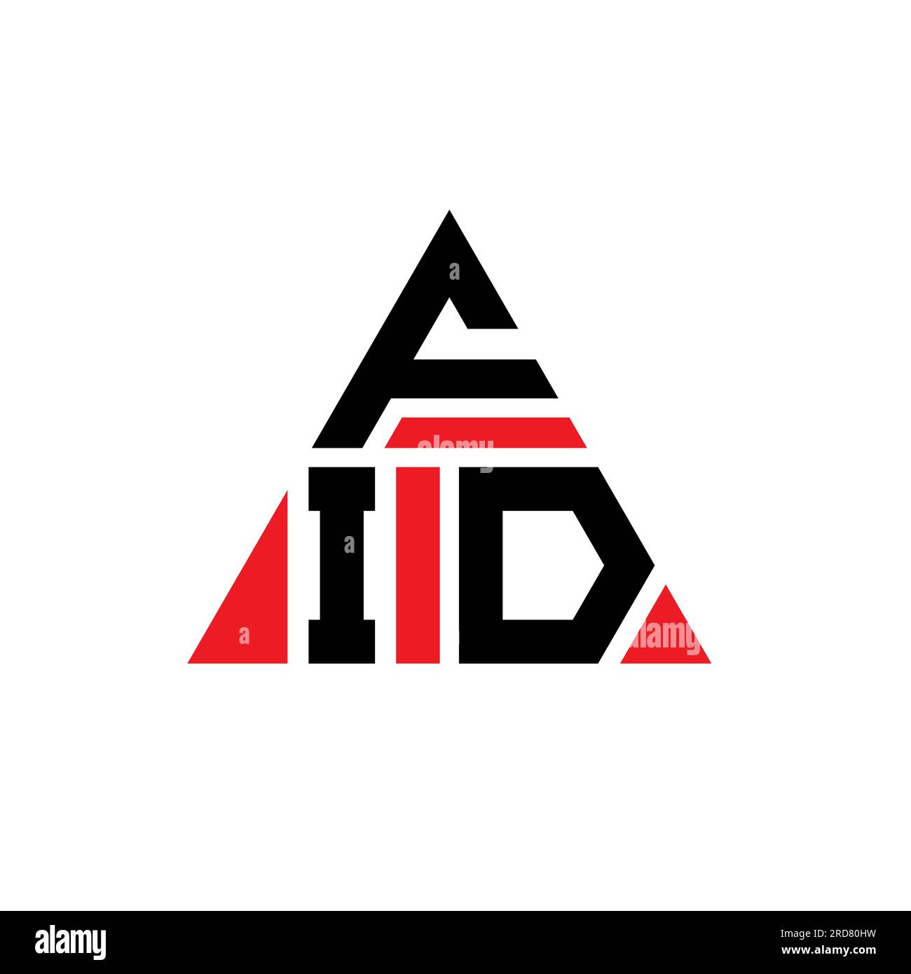 FID triangle letter logo design with triangle shape. FID triangle logo ...
