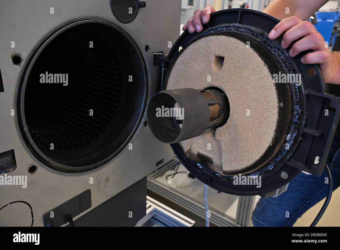 Munich, Germany. 14th July, 2023. Symbol image production for sanitary ...