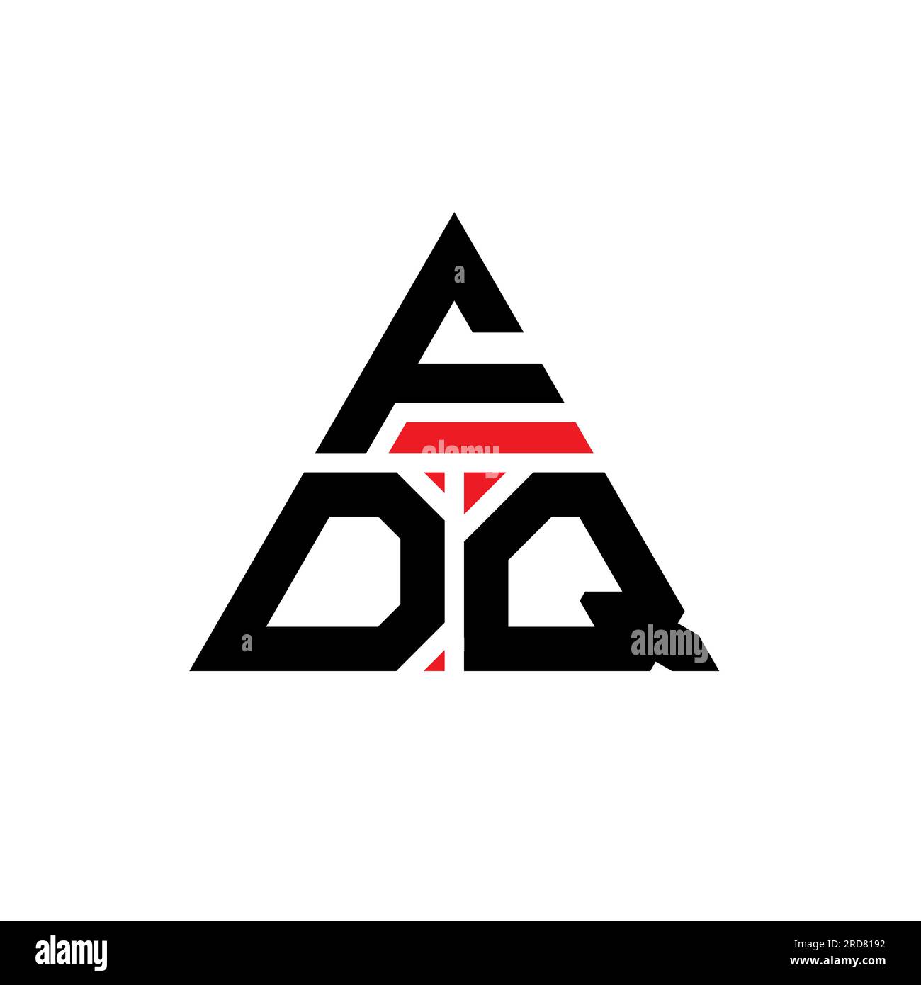 FDQ triangle letter logo design with triangle shape. FDQ triangle logo ...
