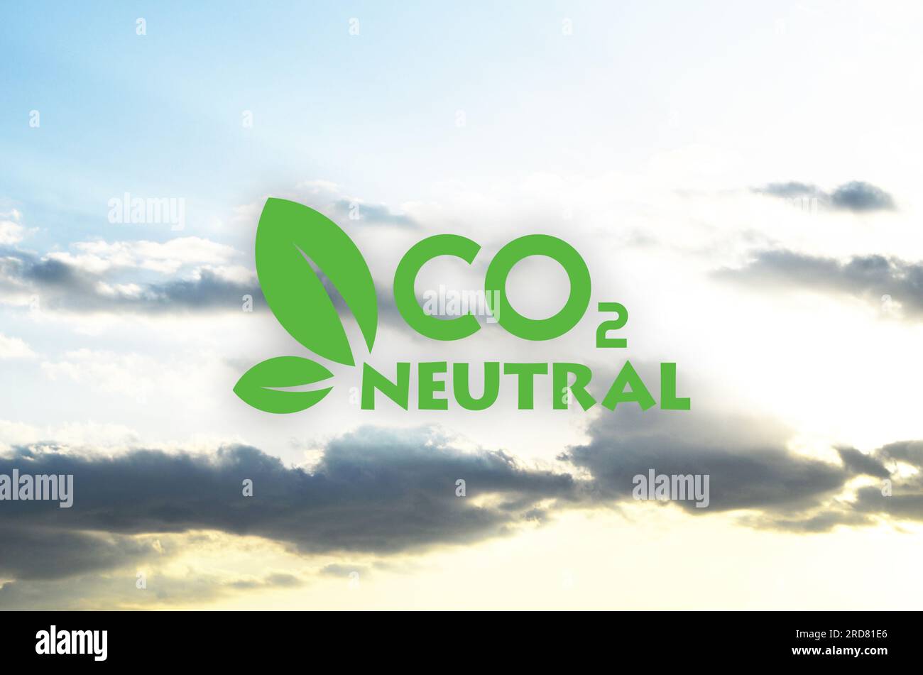reducing CO2 emissions to stop climate change. green energy background ...