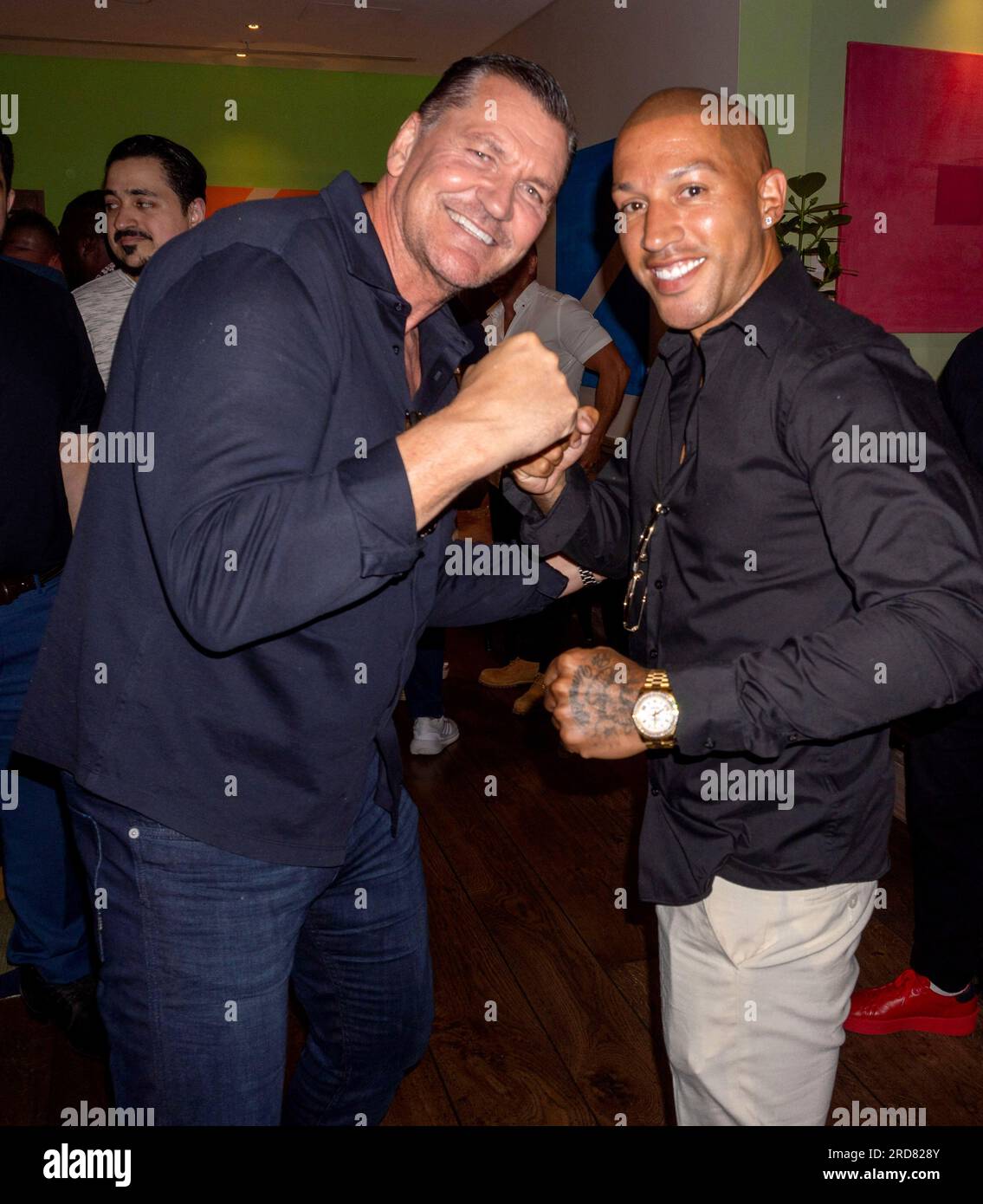 London. UK. Daniel Johnson (Rise of the Footsoldier: Vengeance) and Craig Fairbrass at an event ...