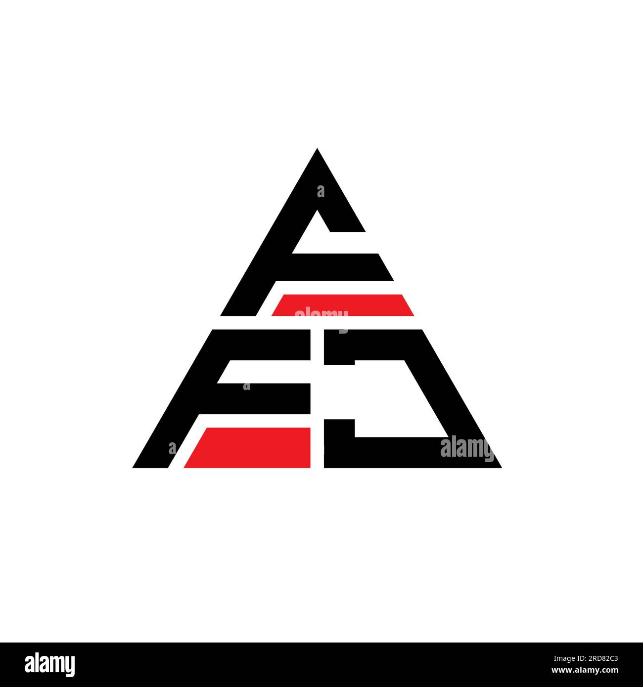 FFJ triangle letter logo design with triangle shape. FFJ triangle logo ...