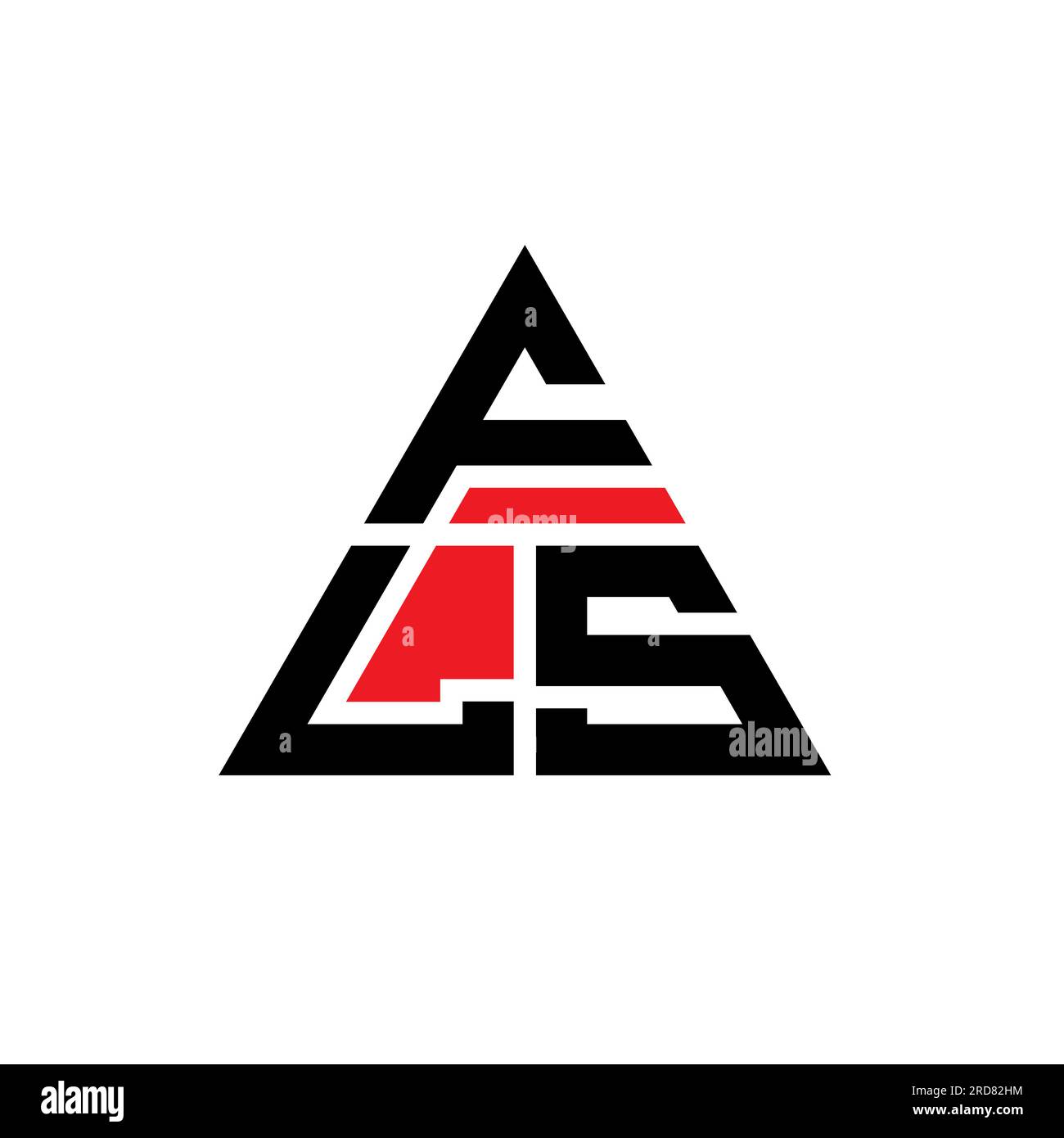 FLS triangle letter logo design with triangle shape. FLS triangle logo ...