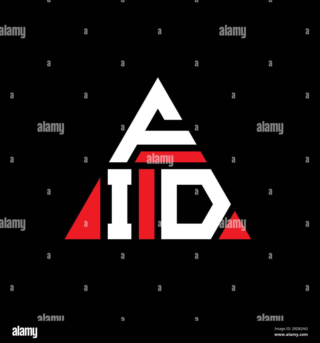 FID triangle letter logo design with triangle shape. FID triangle logo ...