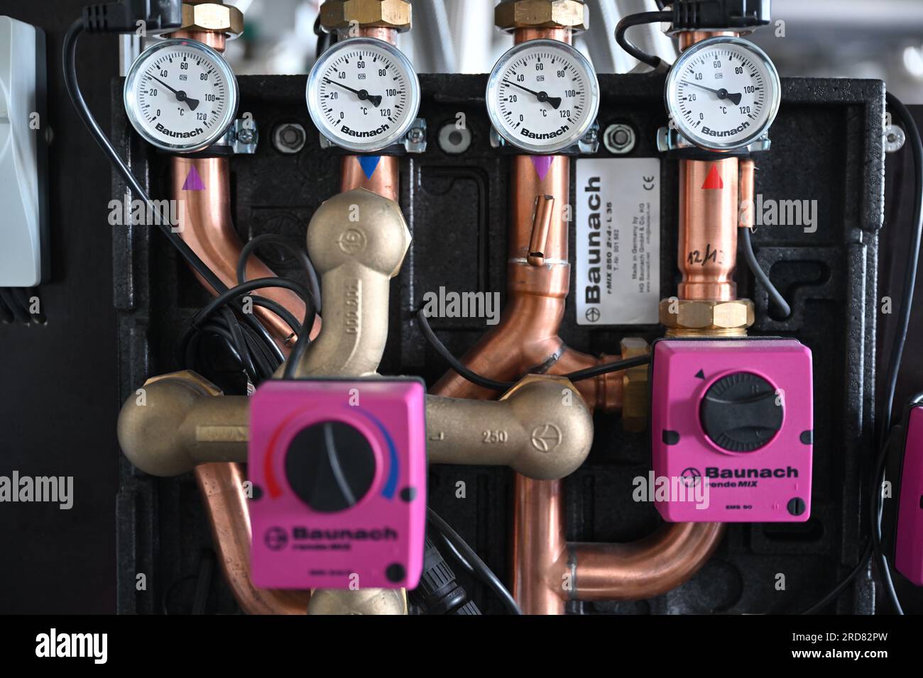 Munich, Germany. 14th July, 2023. Symbol image production for sanitary ...