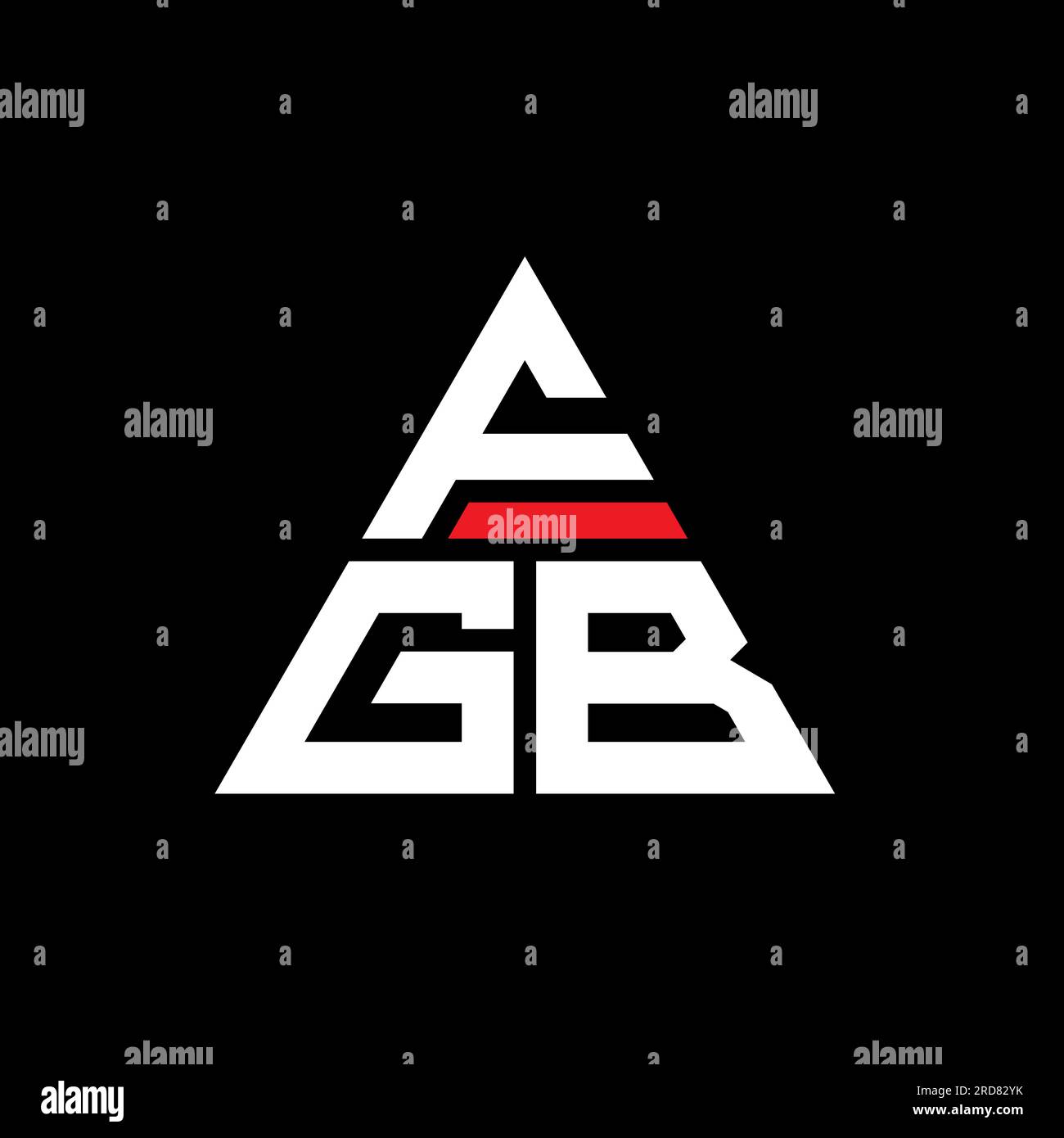 FGB triangle letter logo design with triangle shape. FGB triangle logo ...