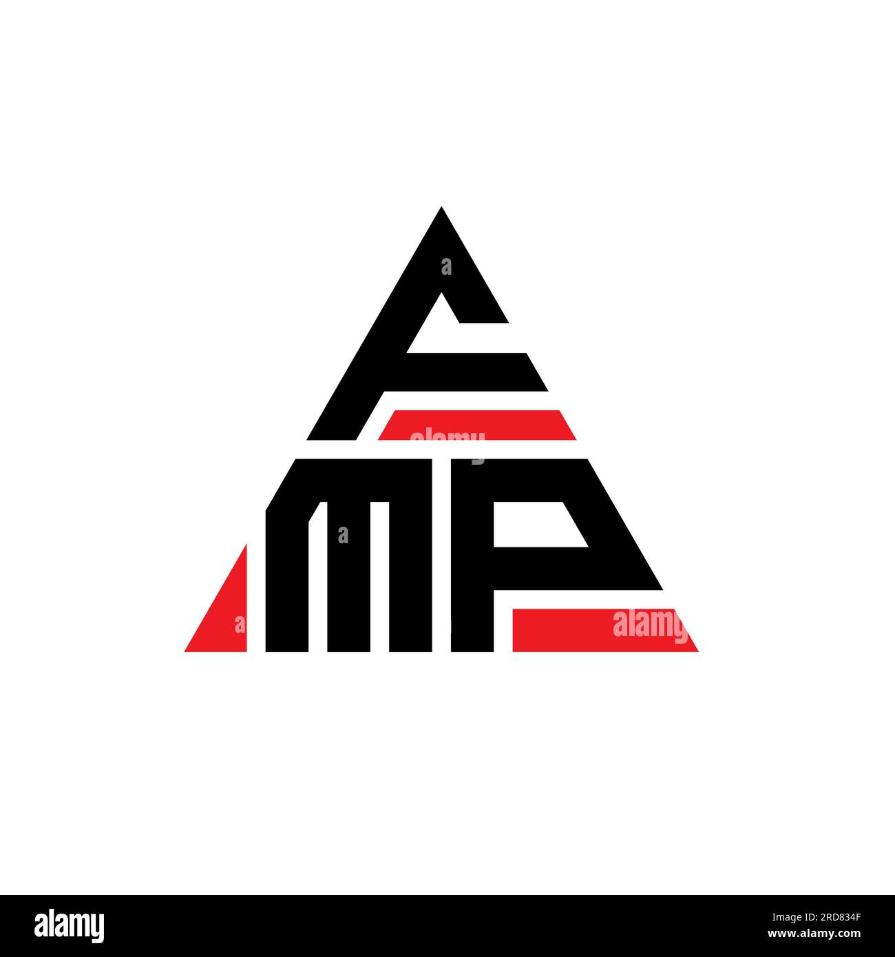 FMP triangle letter logo design with triangle shape. FMP triangle logo ...