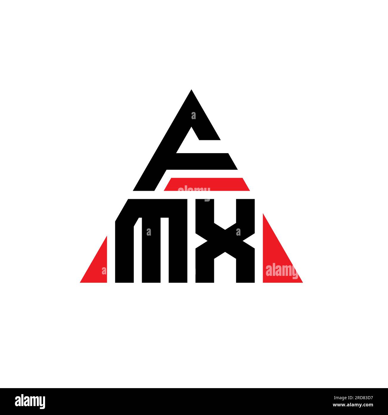 FMX triangle letter logo design with triangle shape. FMX triangle logo ...