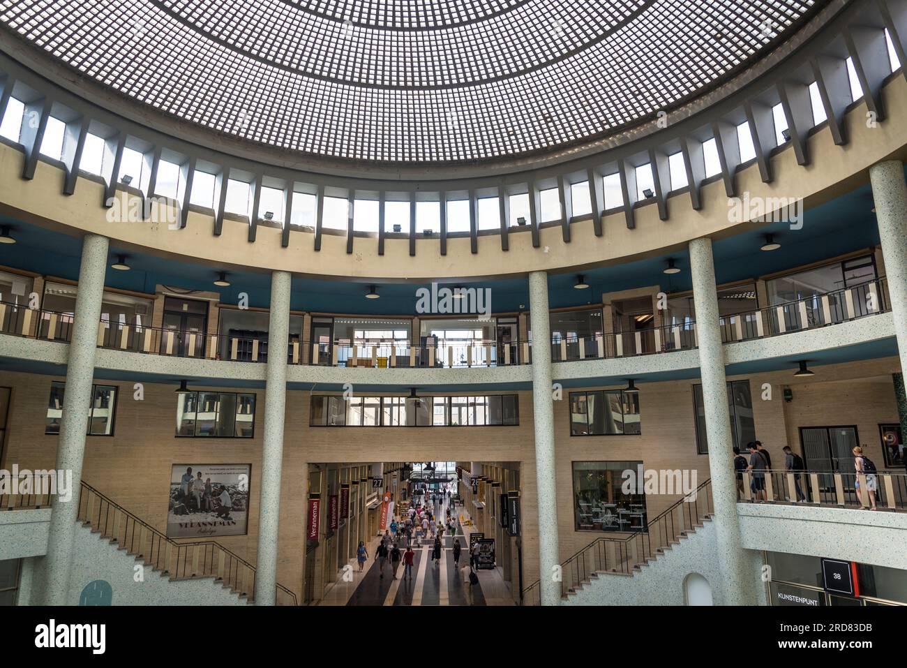 Galerie Ravenstein, a Covered pedestrian arcade with a large cupola ...