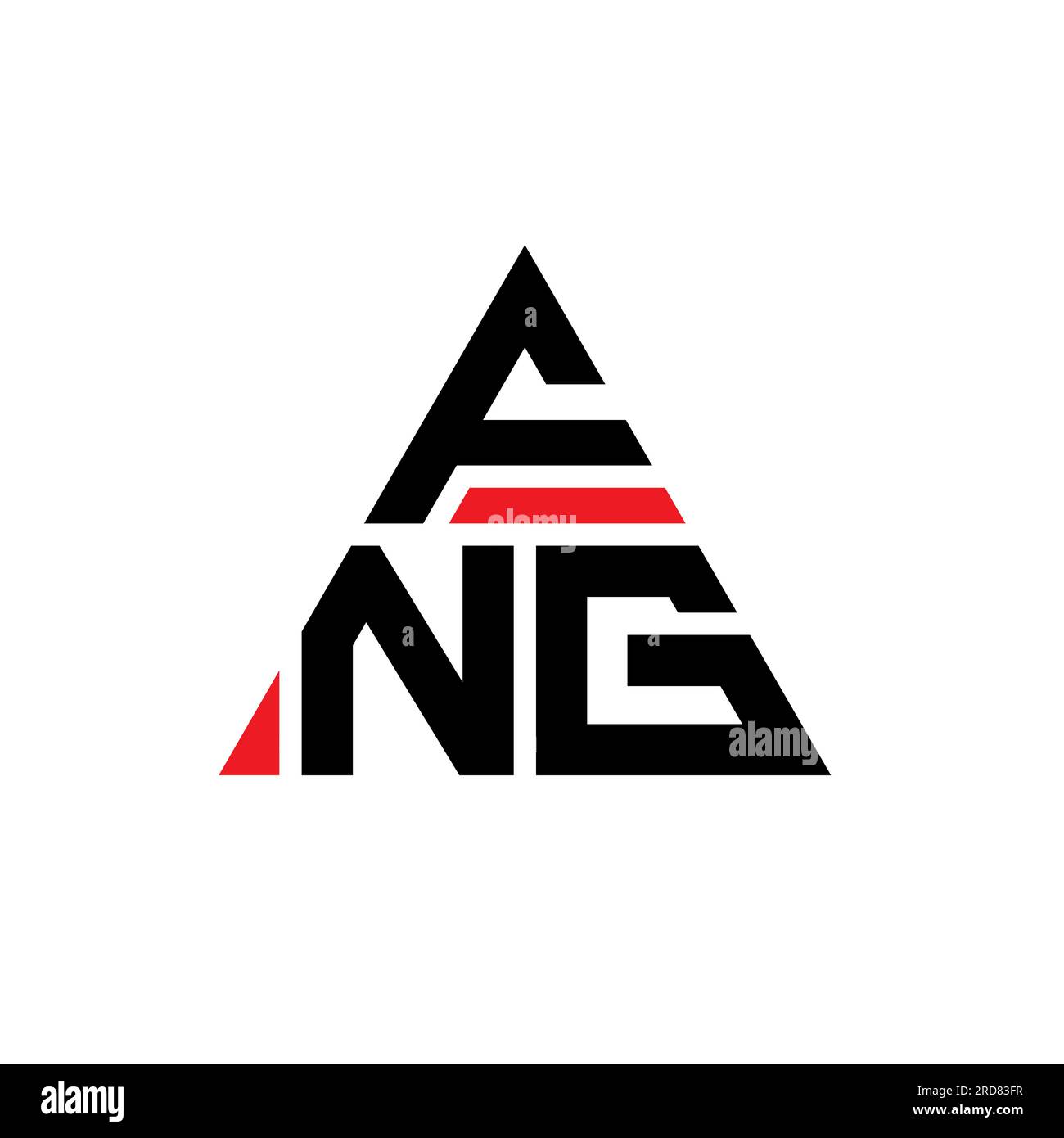 FNG triangle letter logo design with triangle shape. FNG triangle logo ...