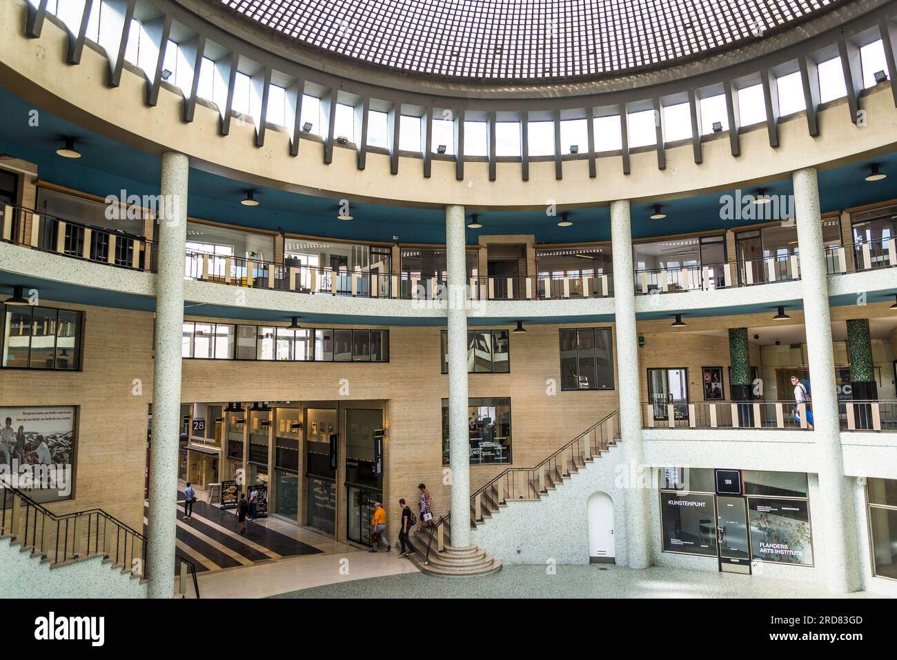 Galerie Ravenstein, a Covered pedestrian arcade with a large cupola ...
